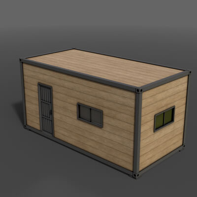 Container House AC 20Ft V1 - 3D Model by DaikLord
