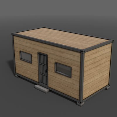 Container House AC 20Ft V3 - 3D Model by DaikLord