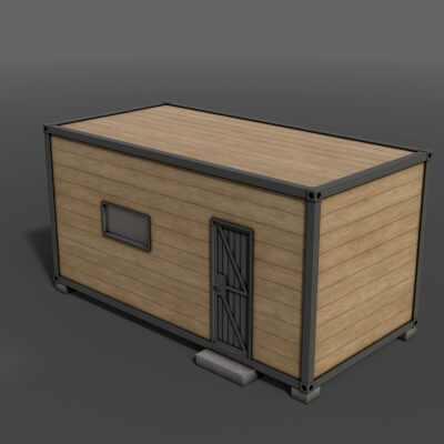Container House AC 20Ft V4 - 3D Model by DaikLord