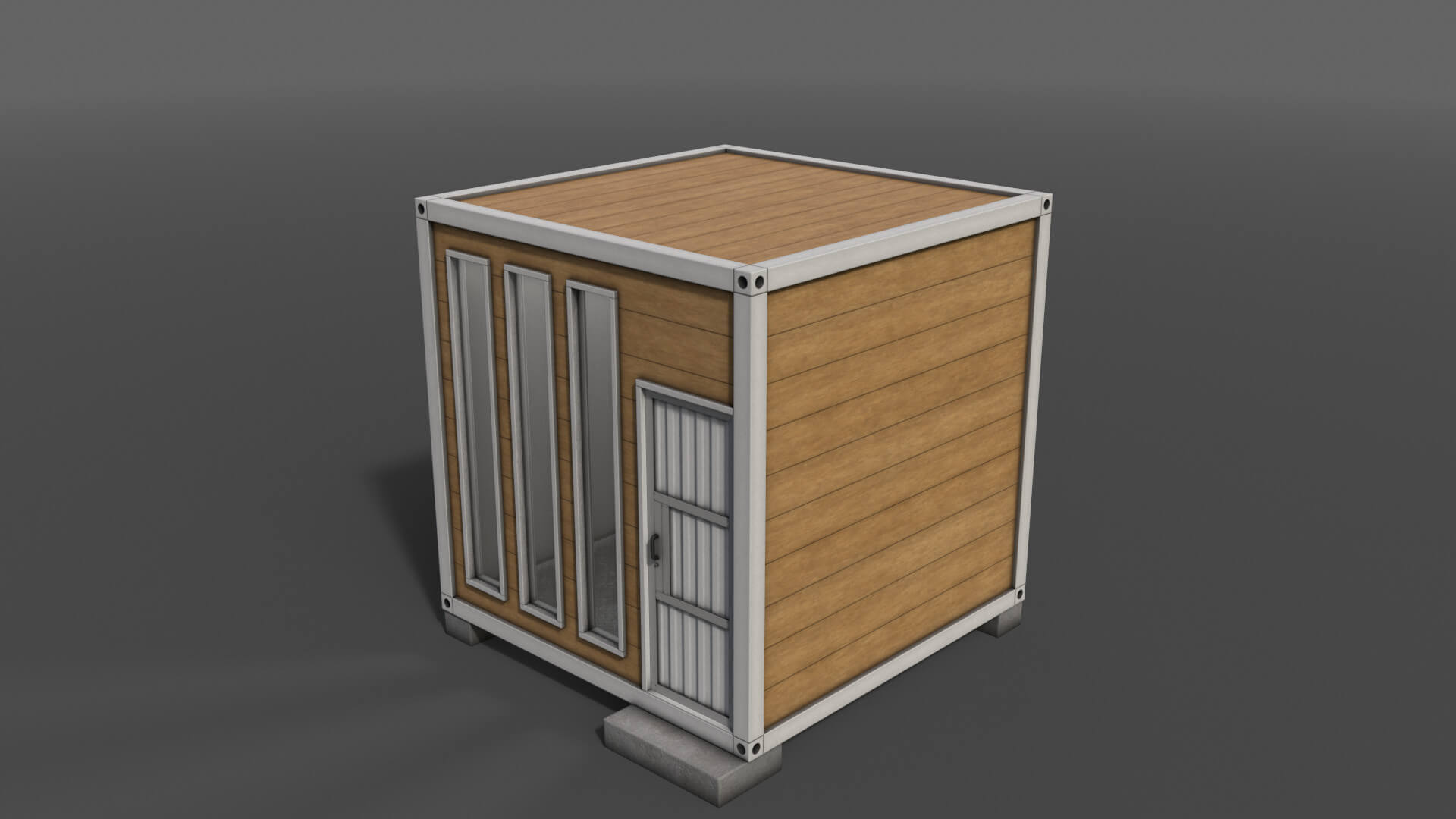 Container House AC V4 - 3D Model by DaikLord