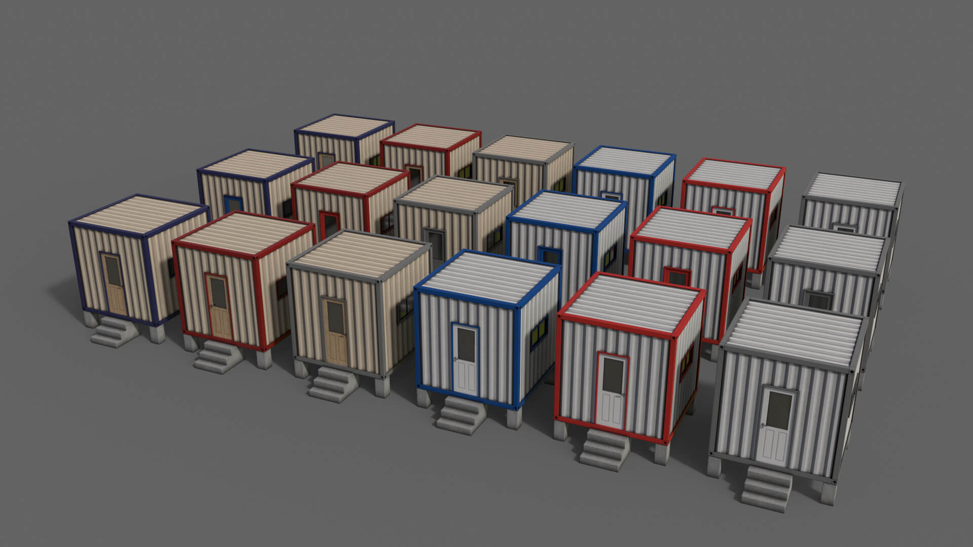 Container House BA V3 - 3D Model by DaikLord