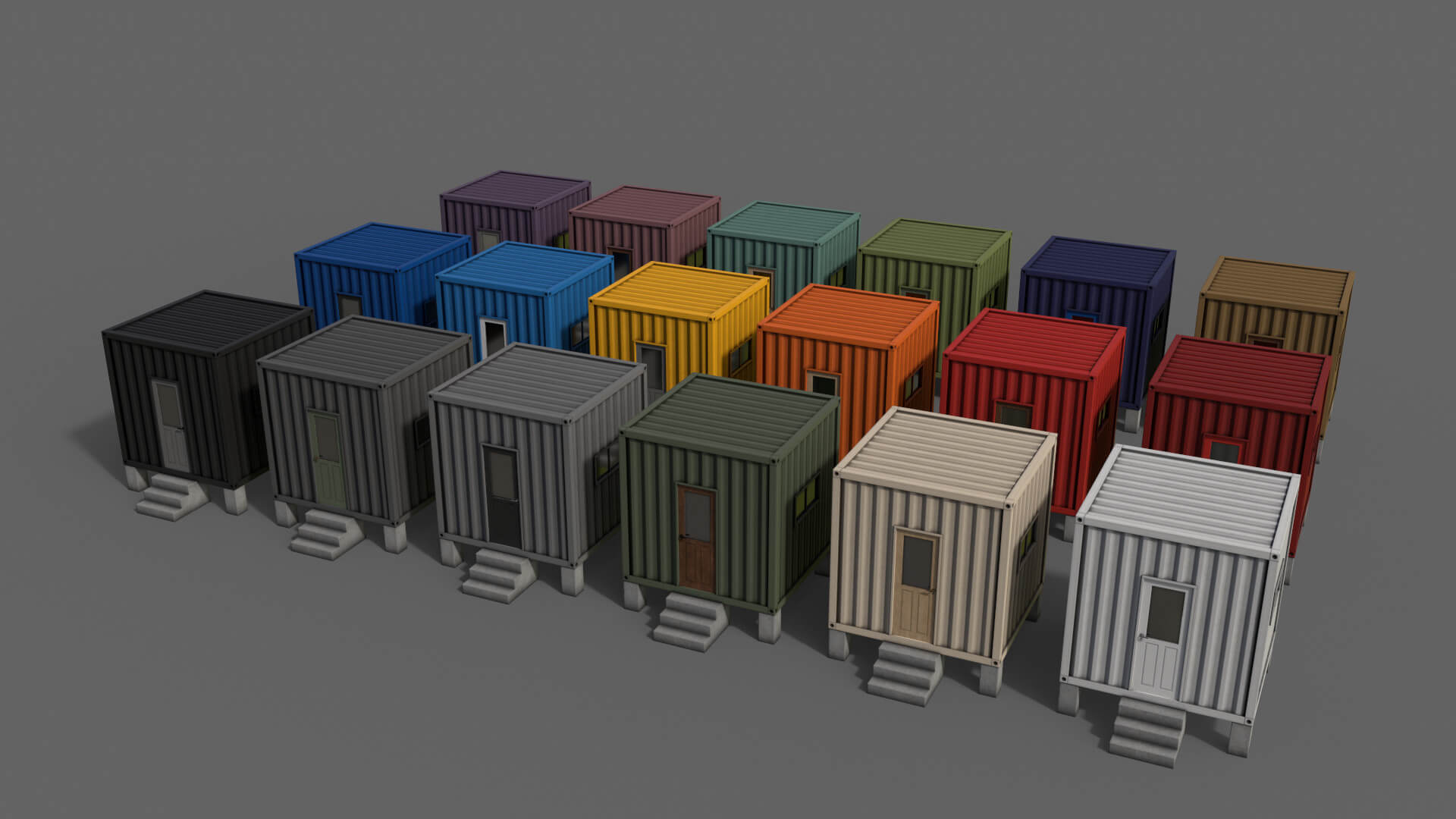 Container House BA V3 - 3D Model by DaikLord