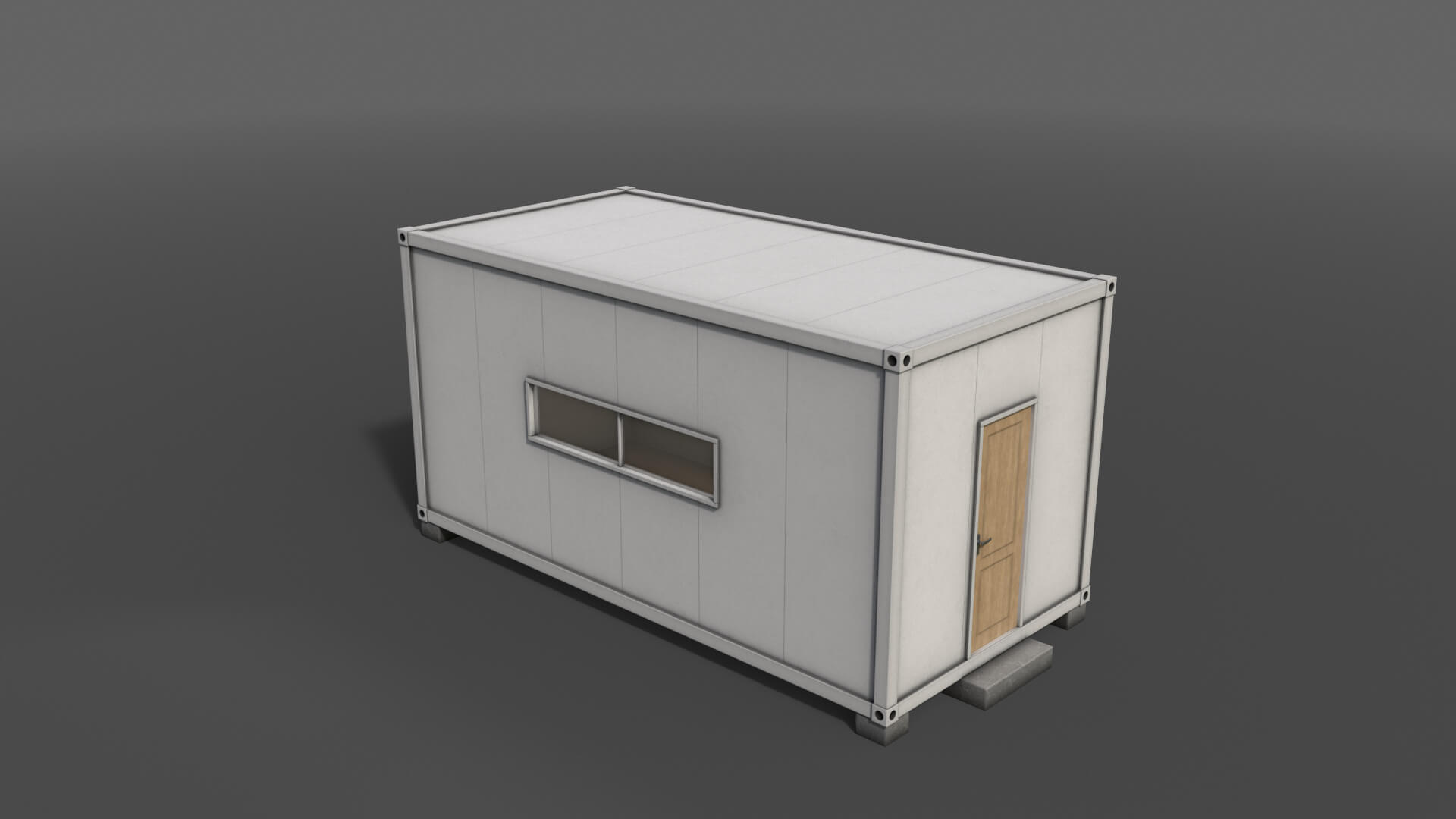Container House BB 20ft V2 - 3D Model by DaikLord
