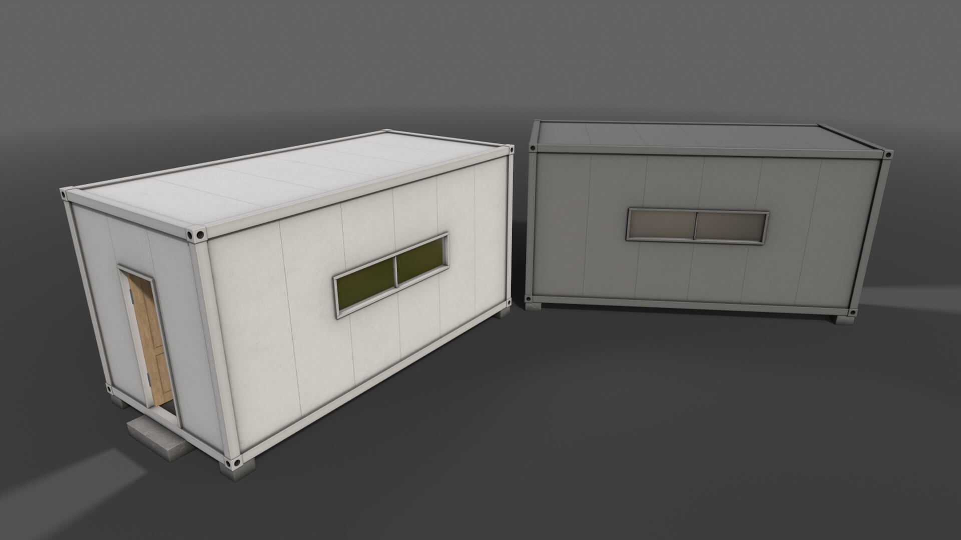 Container House BB 20ft V2 - 3D Model by DaikLord