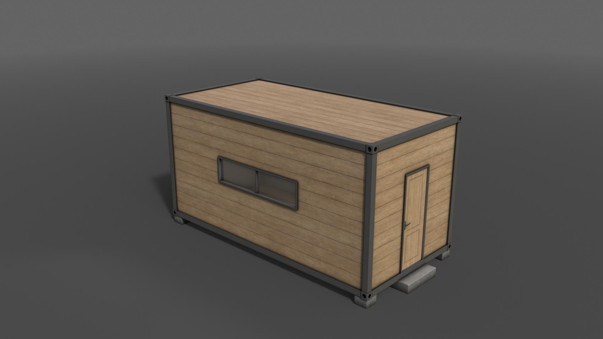 Container House BC 20ft V2 - 3D Model by DaikLord