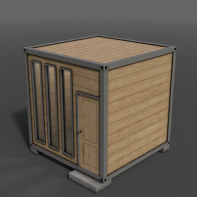 Container House BC V4 - 3D Model by DaikLord