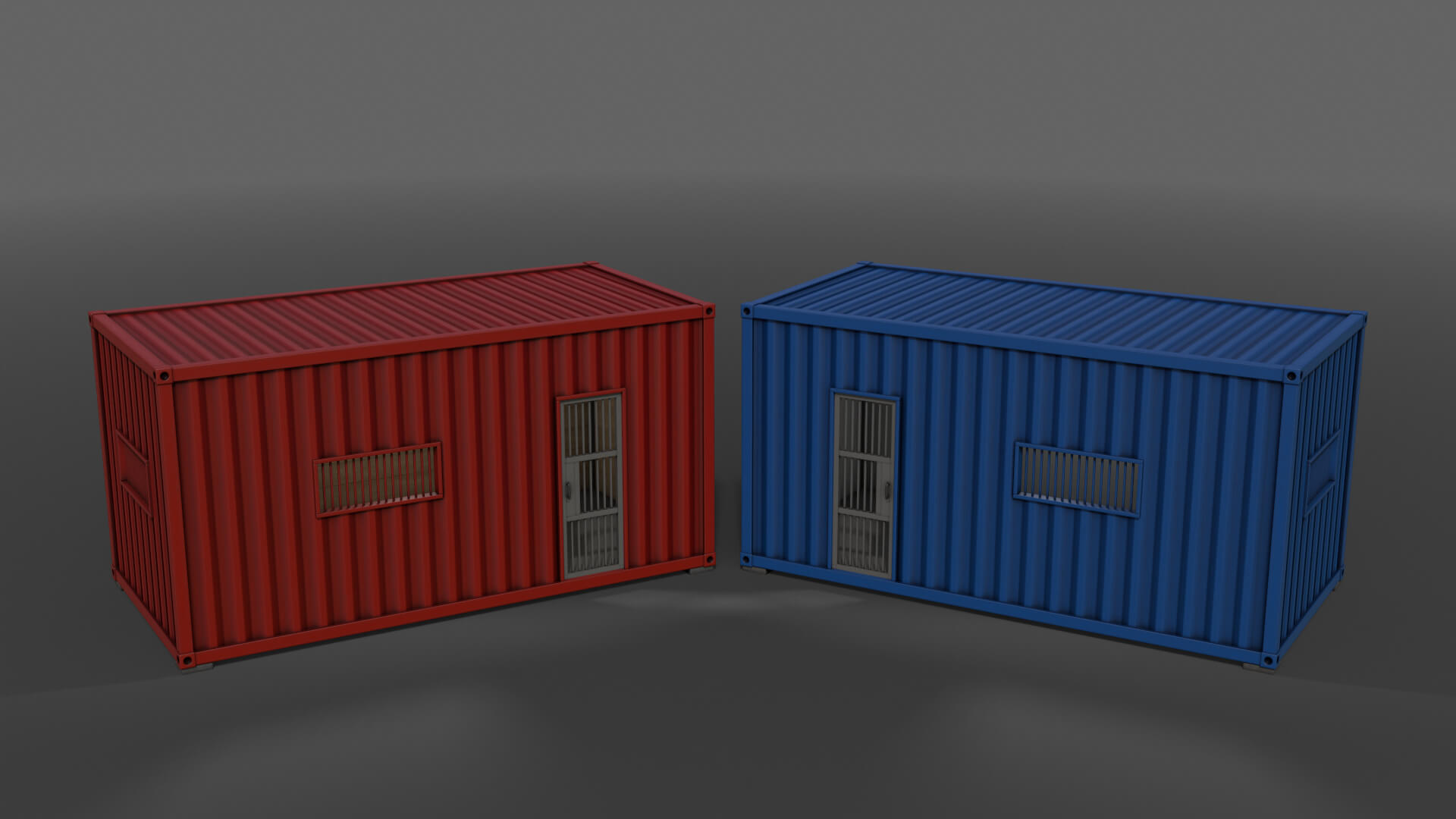 Container House CA 20Ft V1 - 3D Model by DaikLord