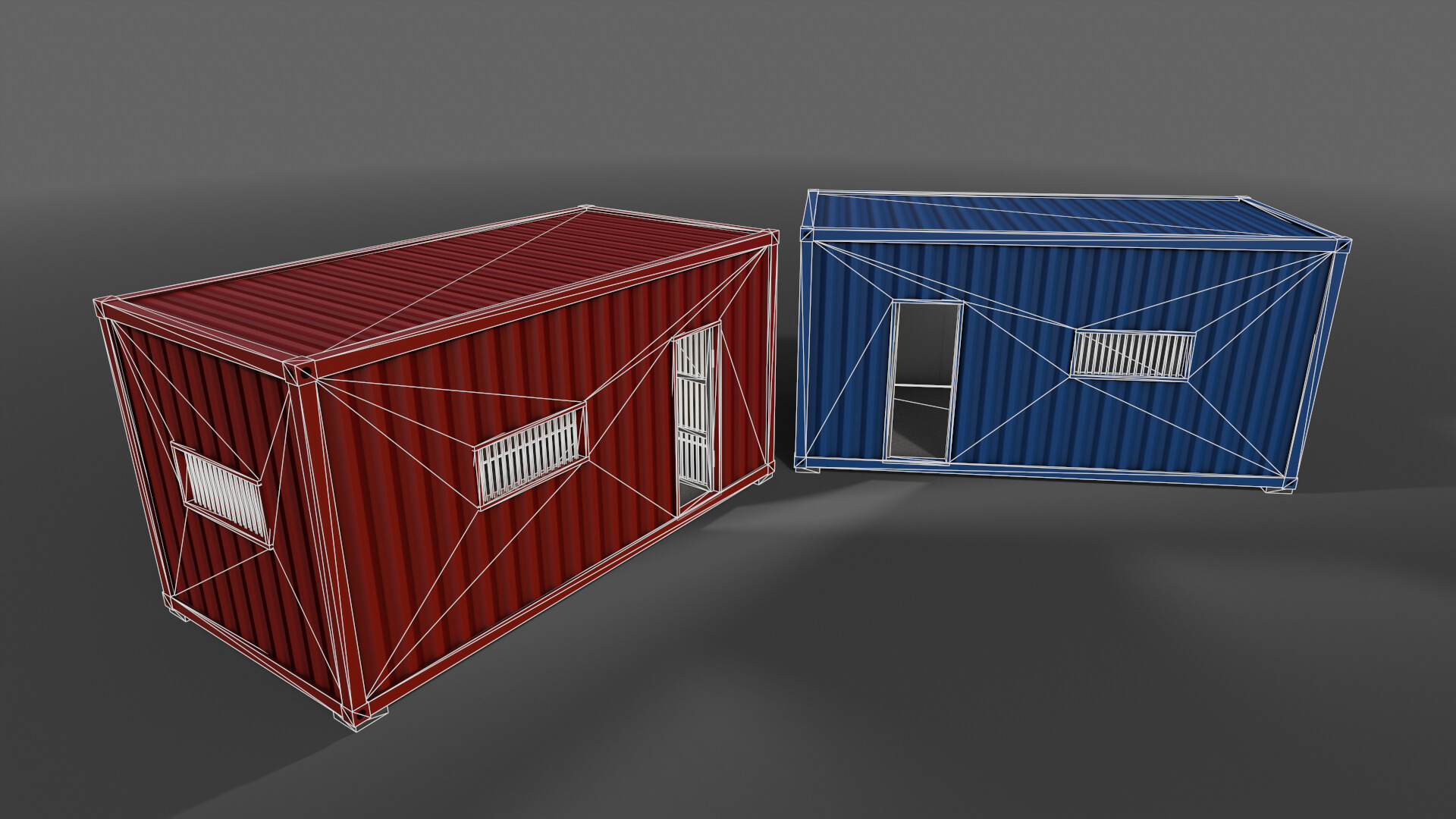 Container House CA 20Ft V1 - 3D Model by DaikLord