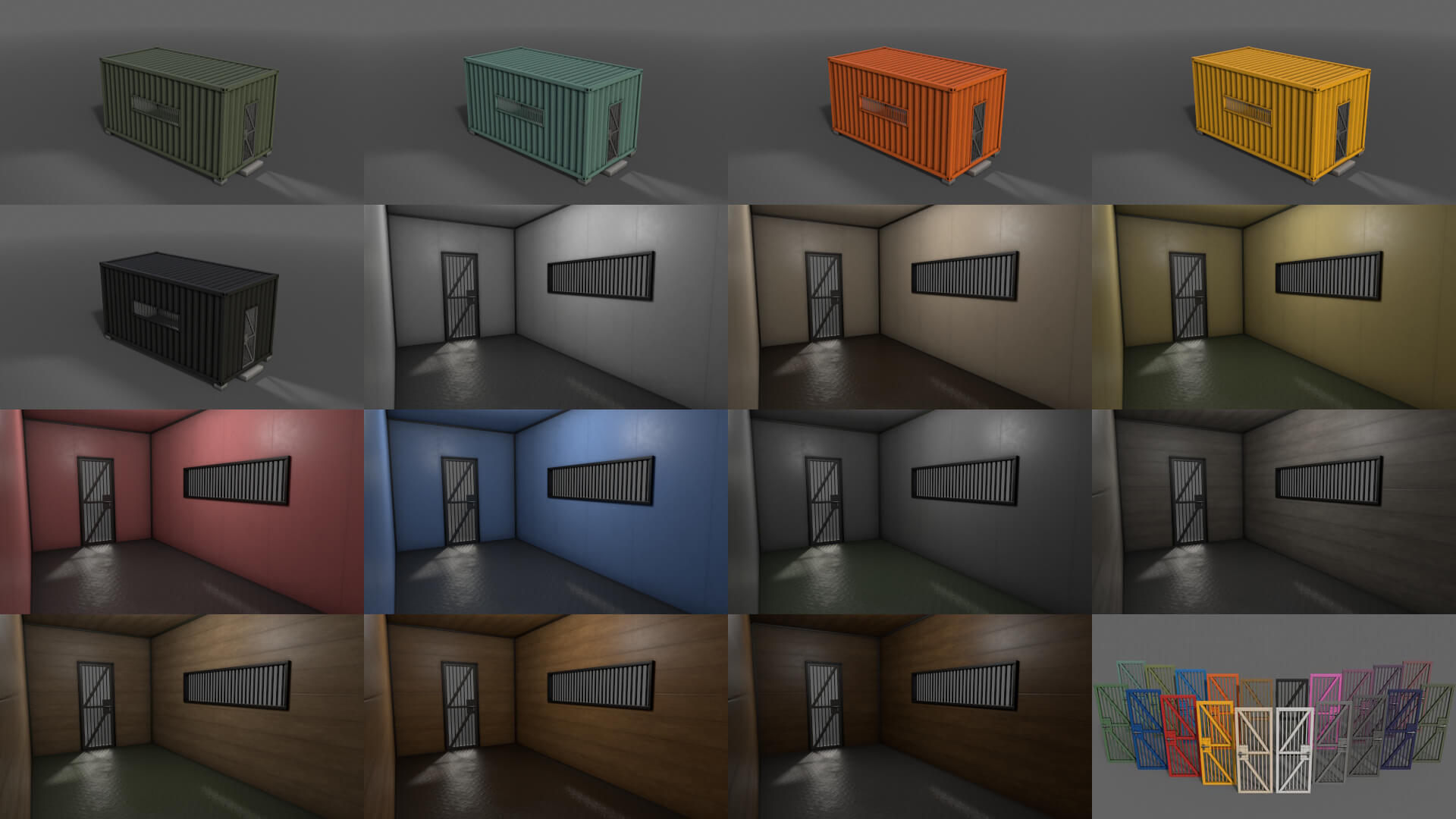 Container House CA 20ft V2 - 3D Model by DaikLord