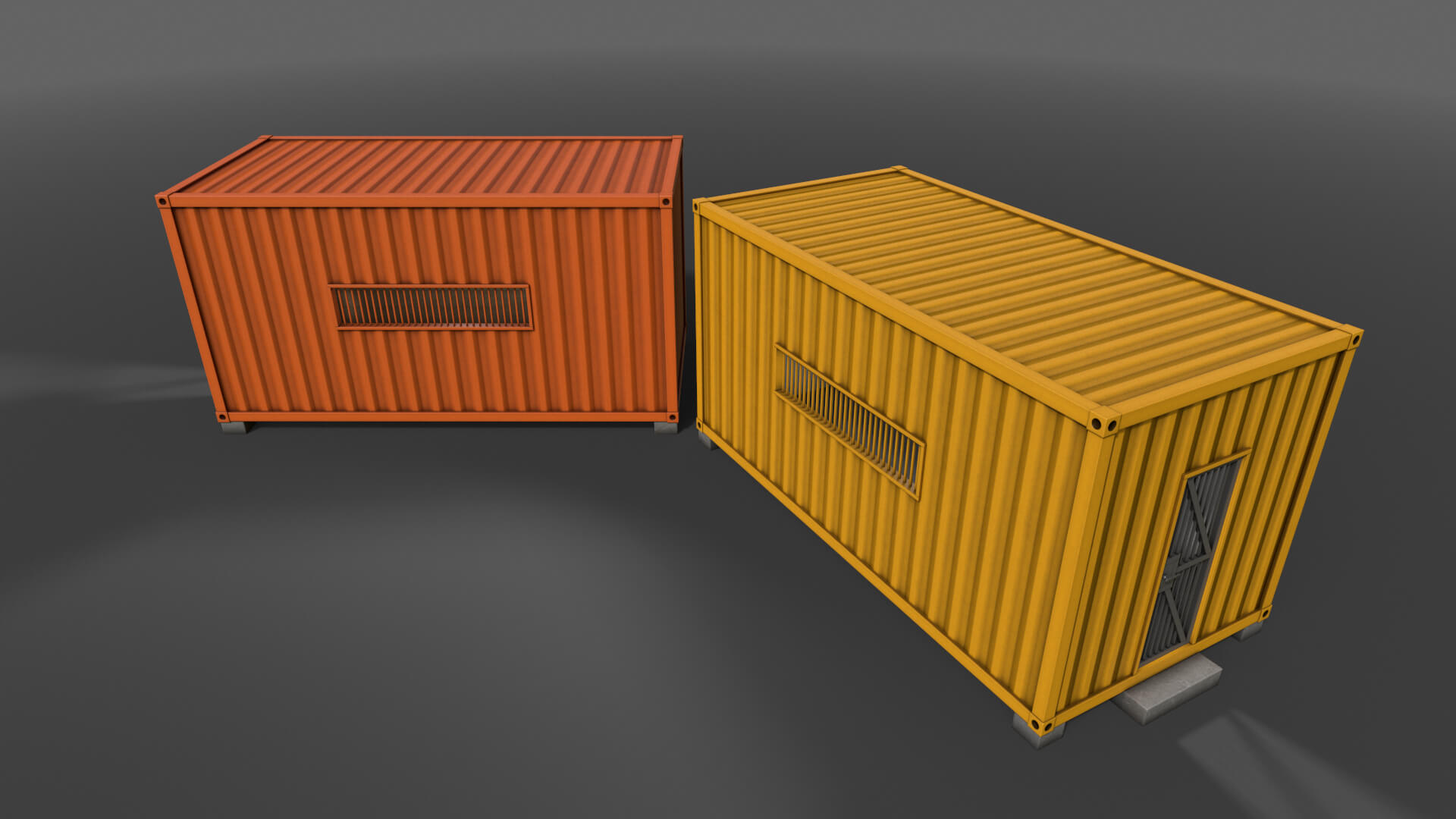 Container House CA 20ft V2 - 3D Model by DaikLord