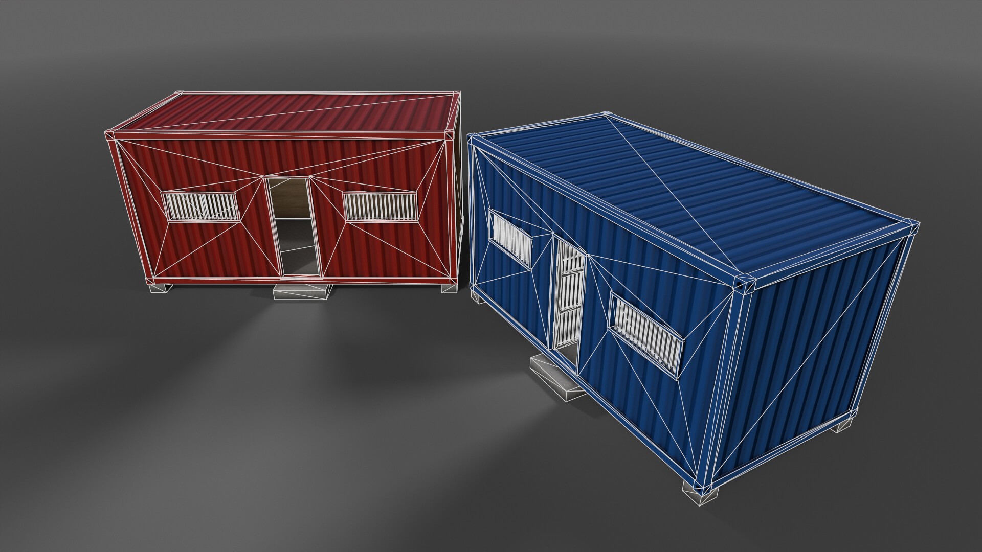 Container House CA 20Ft V3 - 3D Model by DaikLord