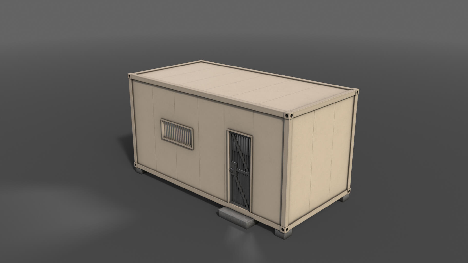 Container House CB 20Ft V4 - 3D Model by DaikLord