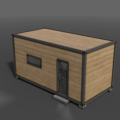 Container House CC 20Ft V4 - 3D Model by DaikLord