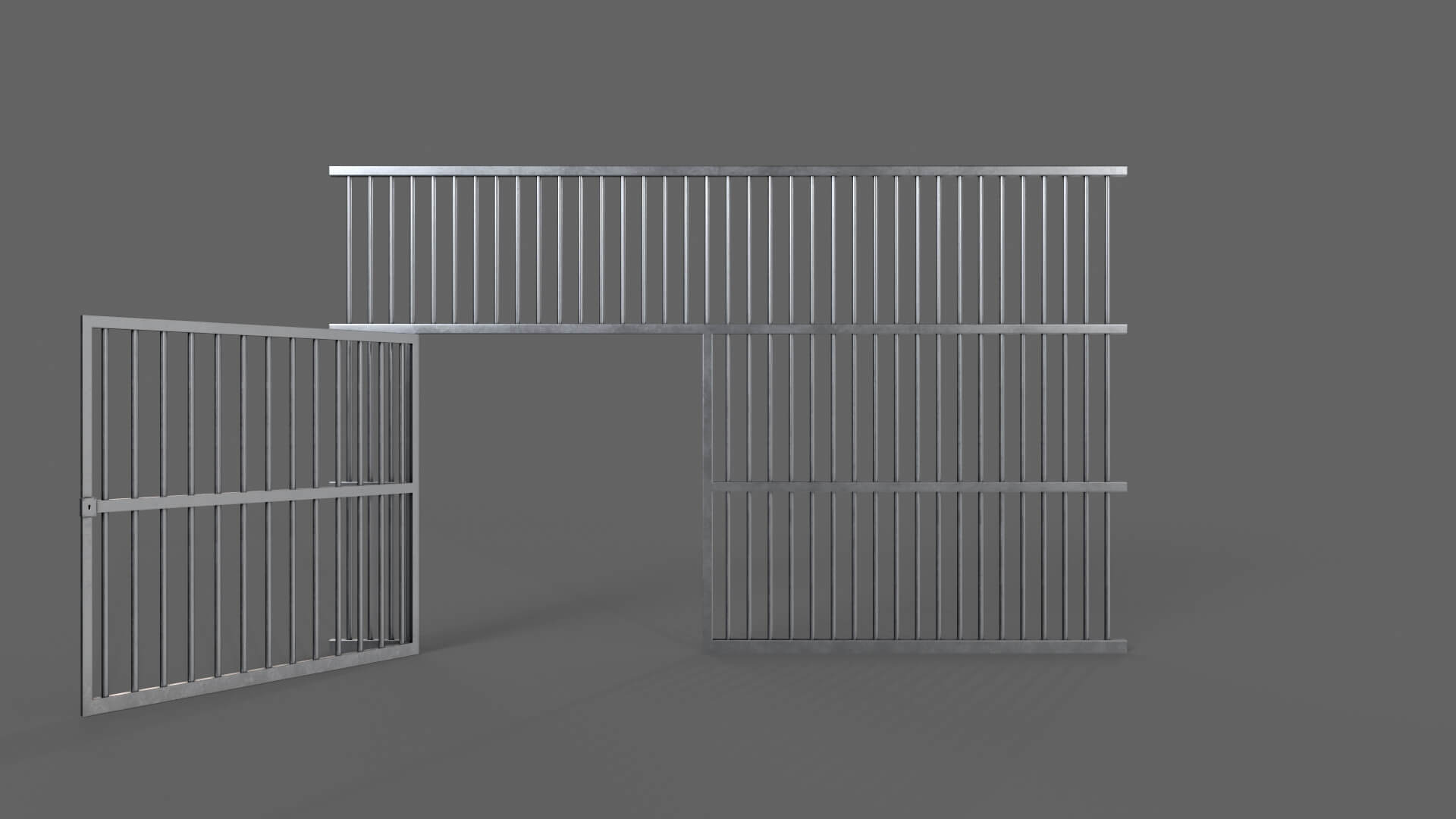 Door Prison Cell 3 - 3D Model by DaikLord