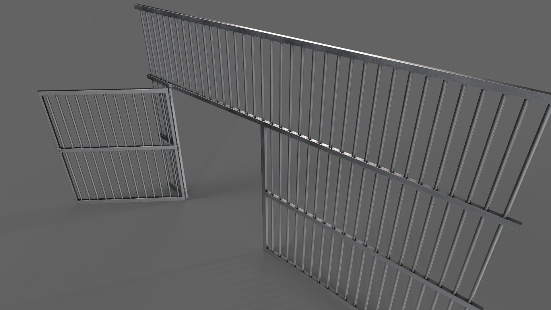 Door Prison Cell 3 - 3D Model by DaikLord