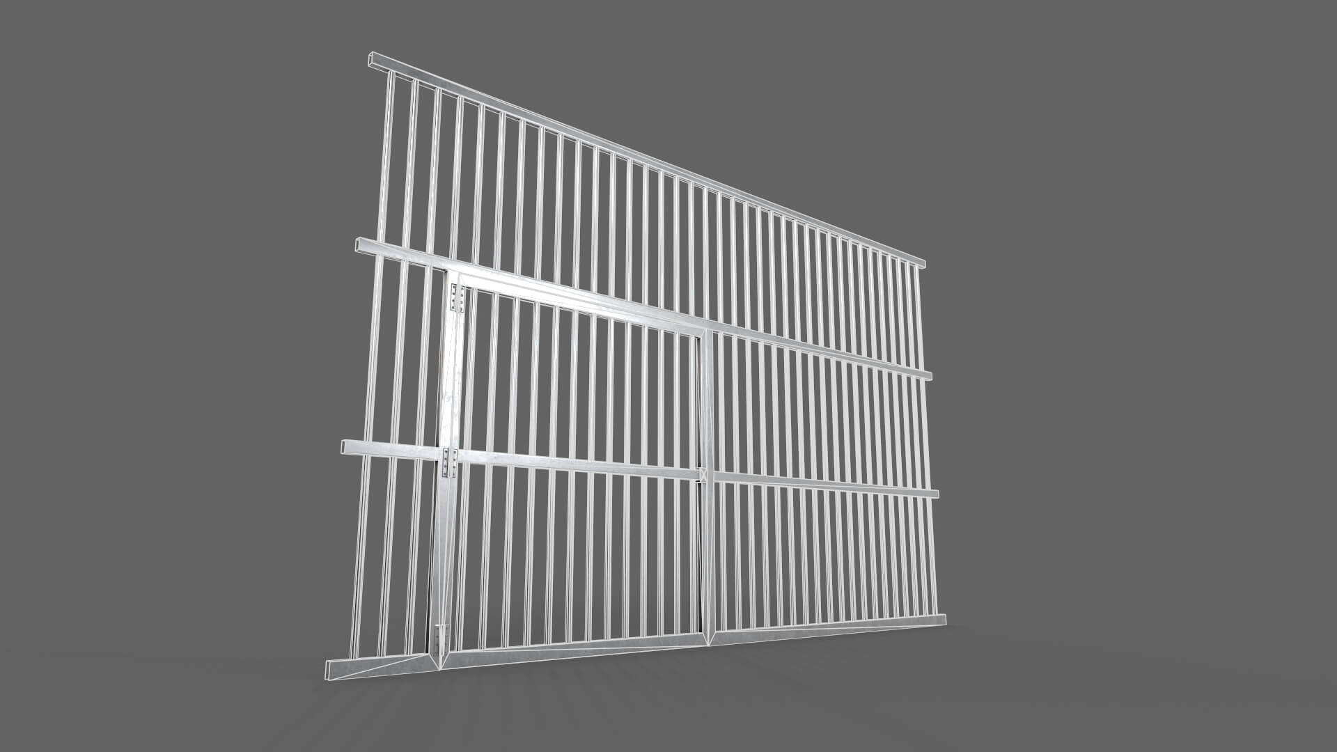 Door Prison Cell 3 - 3D Model by DaikLord