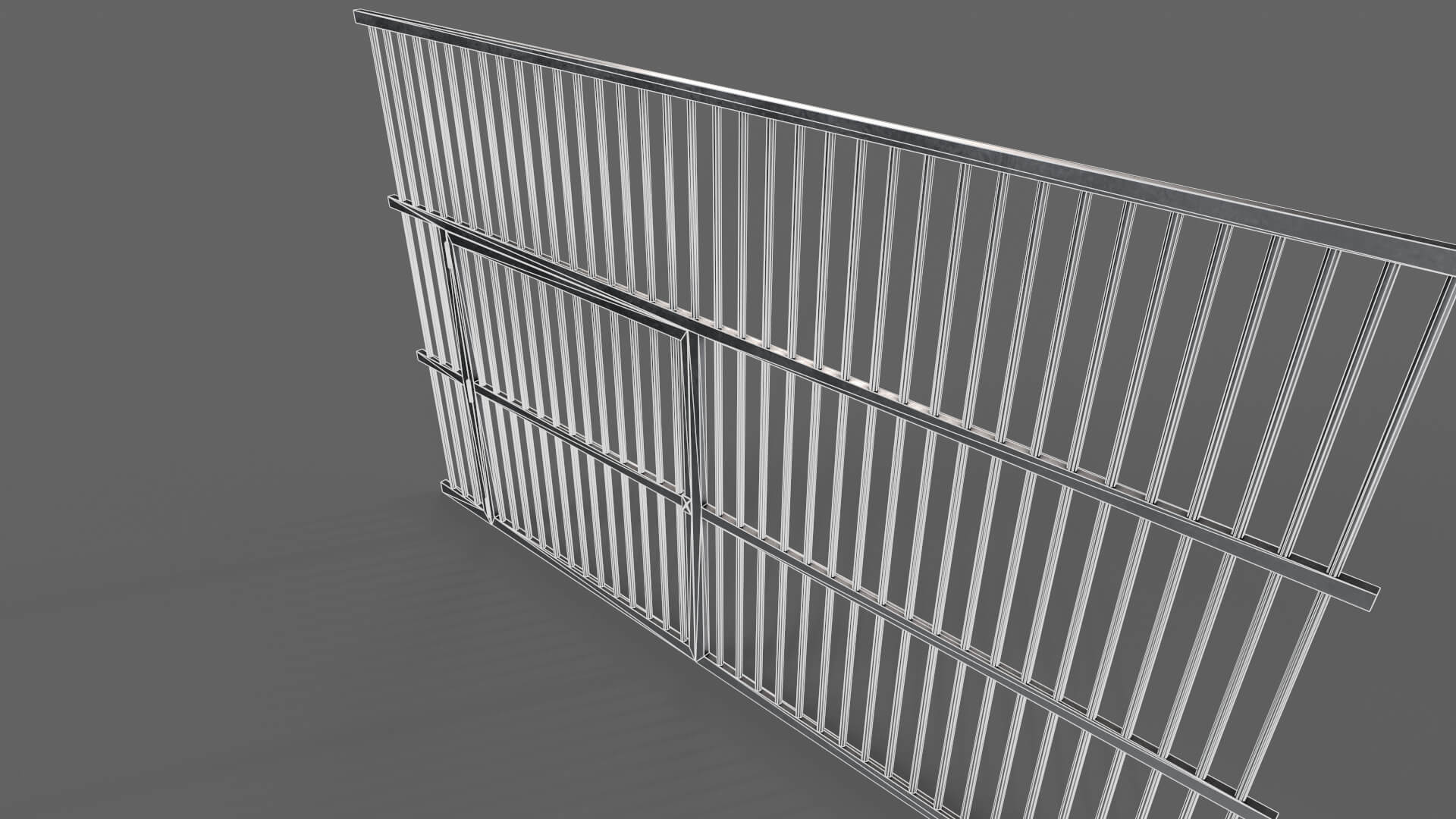 Door Prison Cell 3 - 3D Model by DaikLord