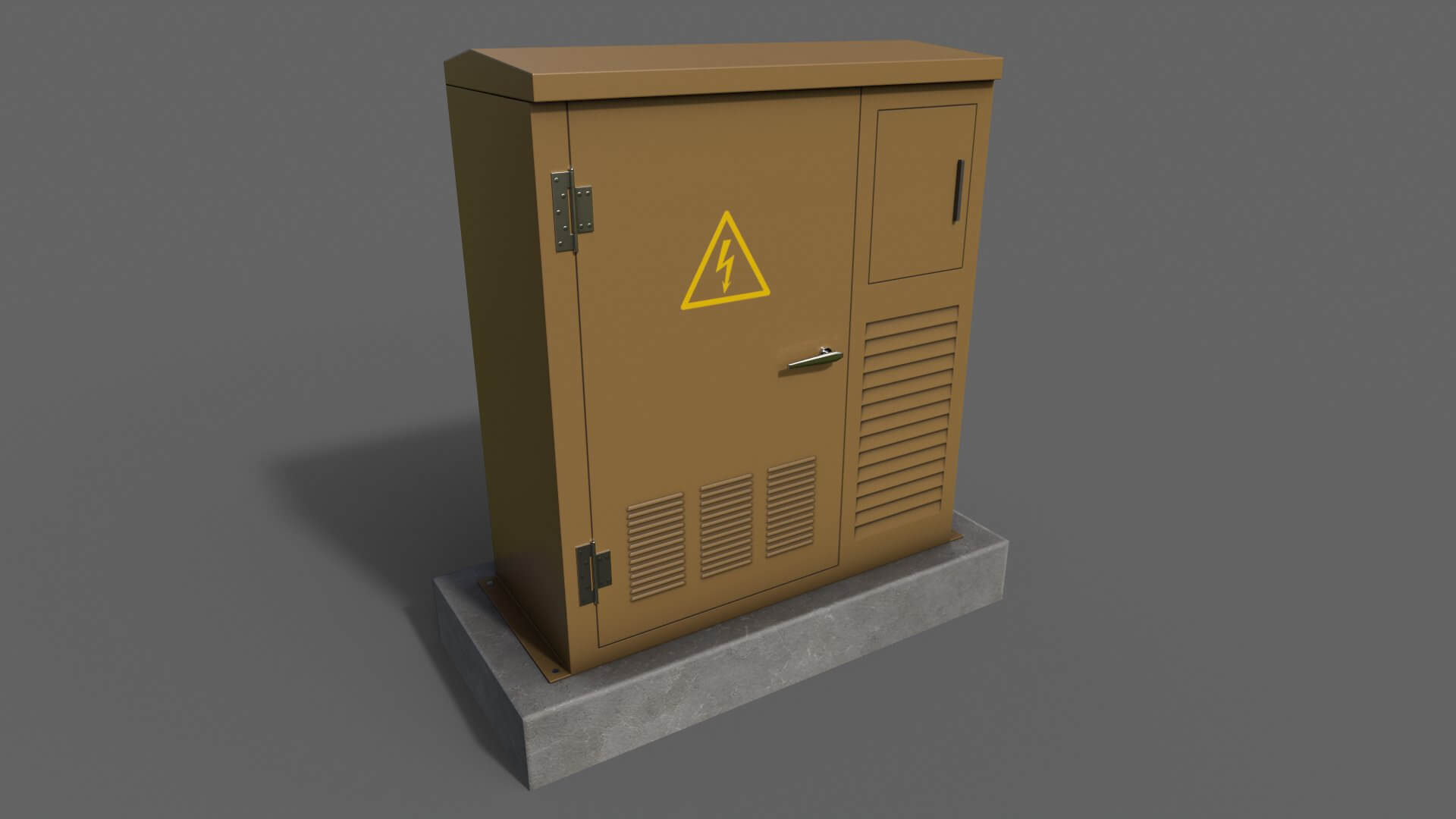 Electric Box Brown - 3D Model by DaikLord