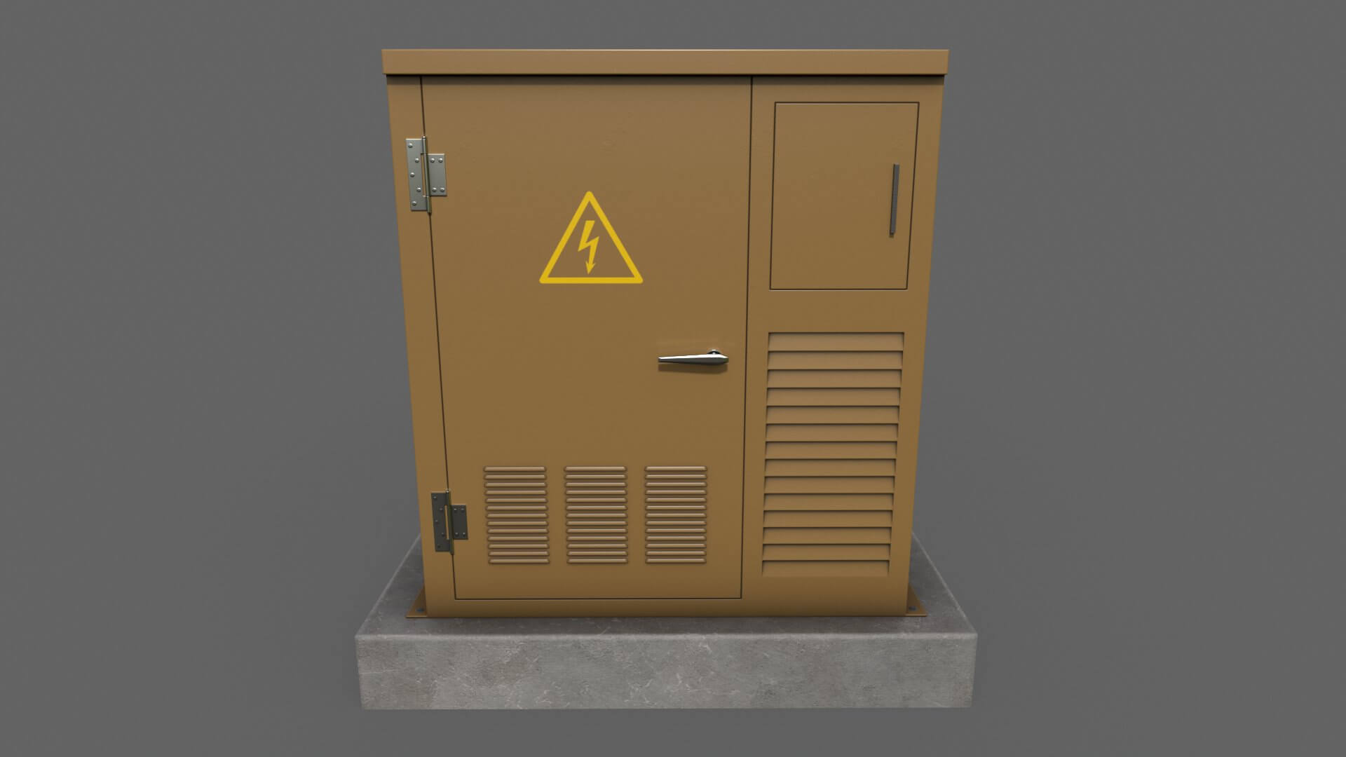Electric Box Brown - 3D Model by DaikLord