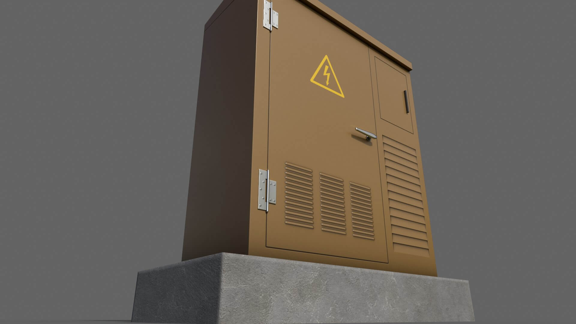 Electric Box Brown - 3D Model by DaikLord