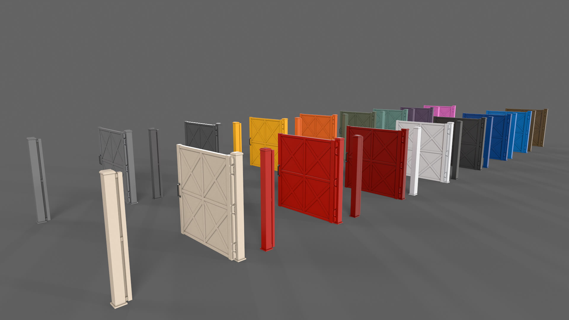 Metal Gate A1 - 3D Model by DaikLord