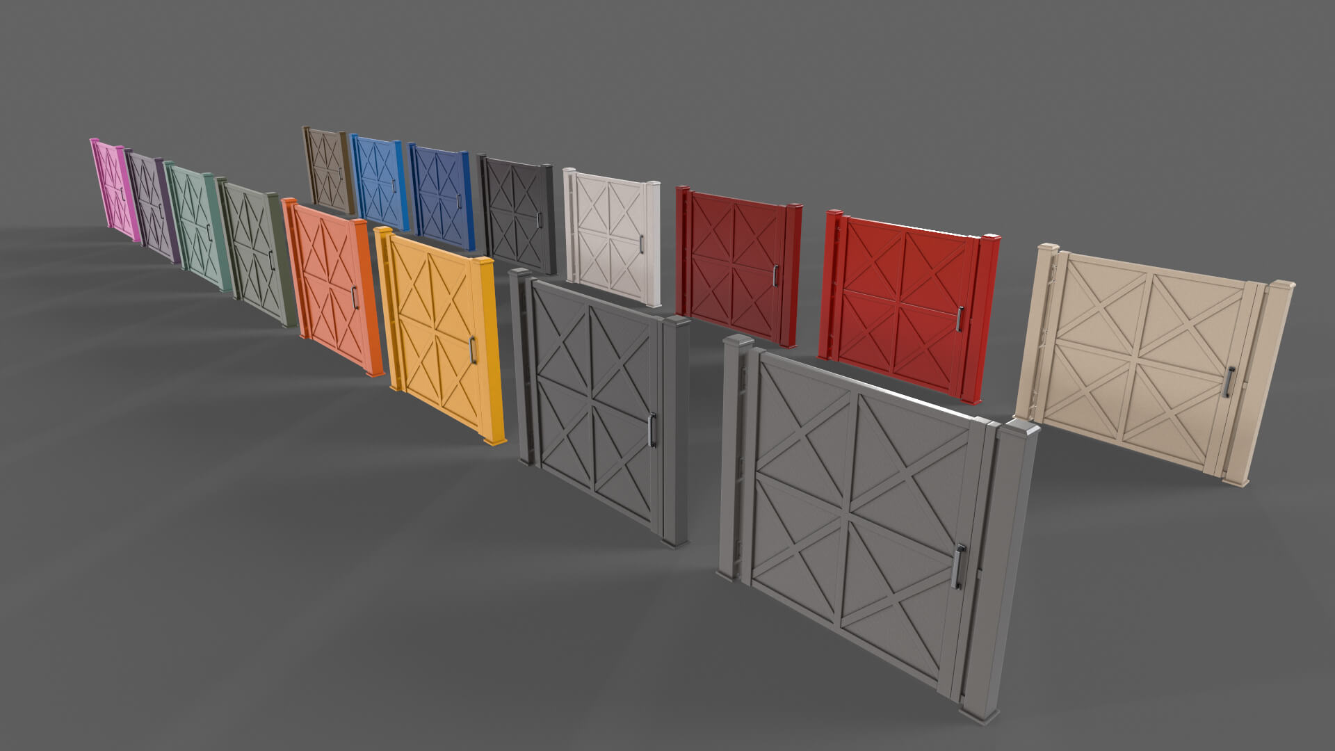 Metal Gate A1 - 3D Model by DaikLord