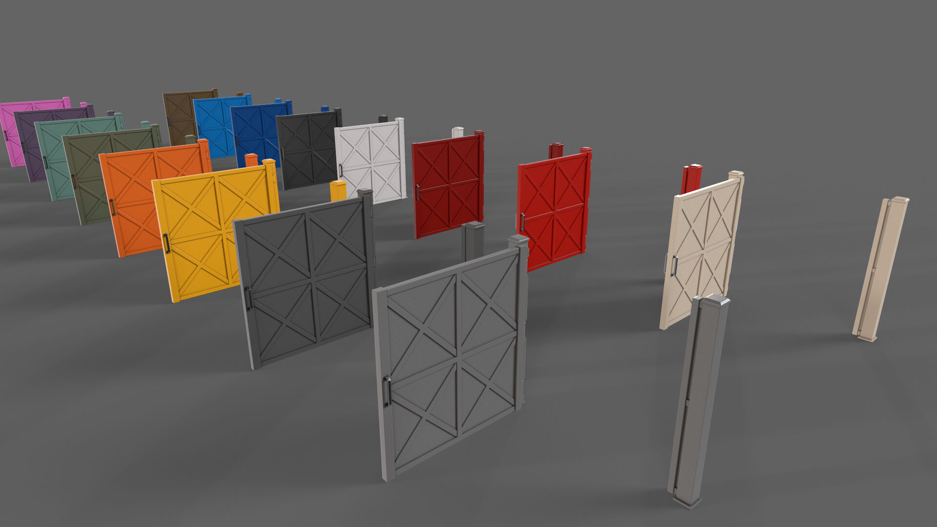 Metal Gate A1 - 3D Model by DaikLord