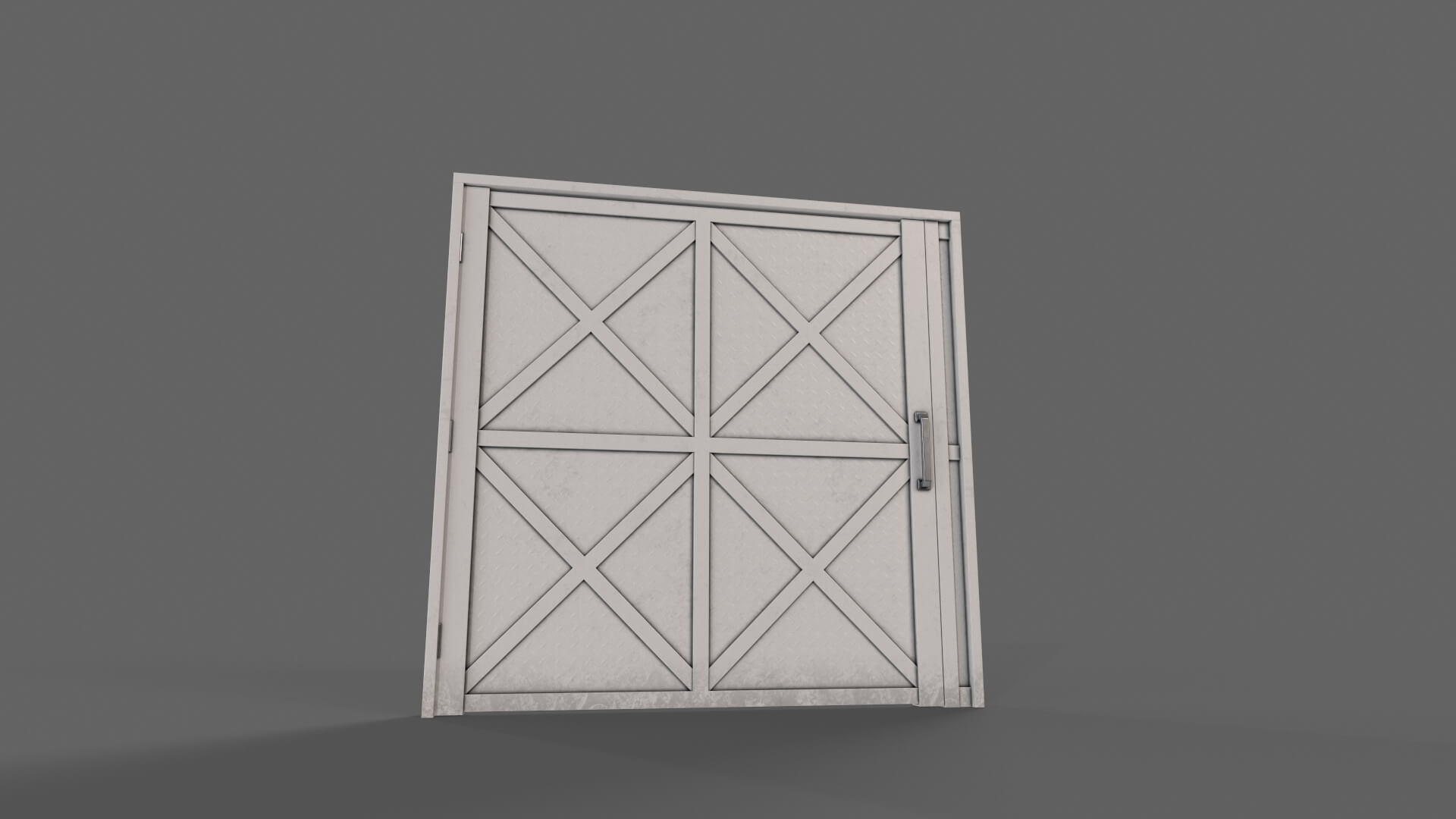 Metal Gate B1 - 3D Model by DaikLord