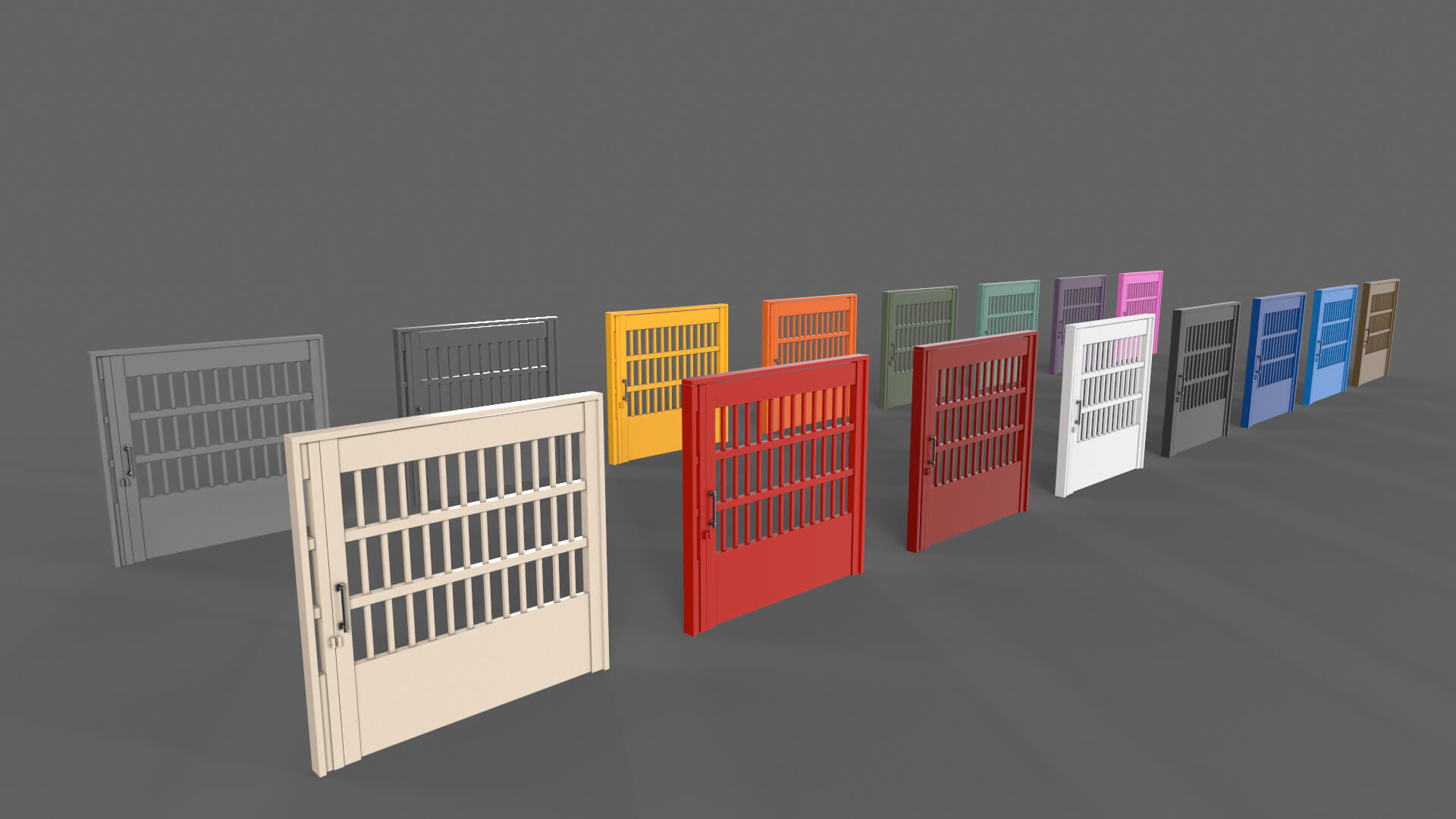 Metal Gate B5 - 3D Model by DaikLord