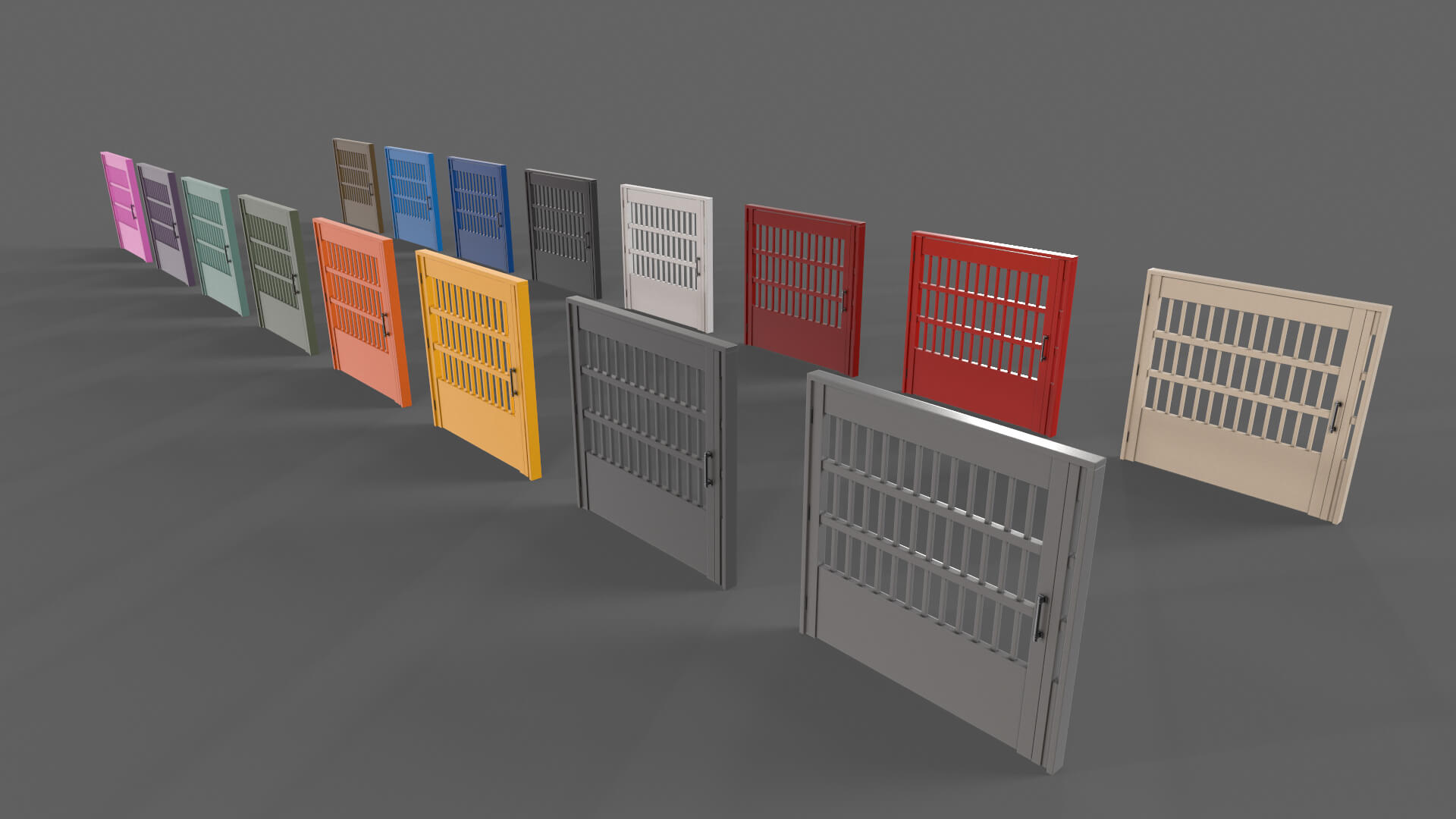 Metal Gate B5 - 3D Model by DaikLord
