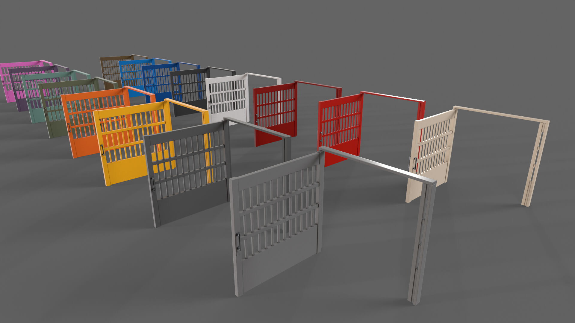 Metal Gate B5 - 3D Model by DaikLord