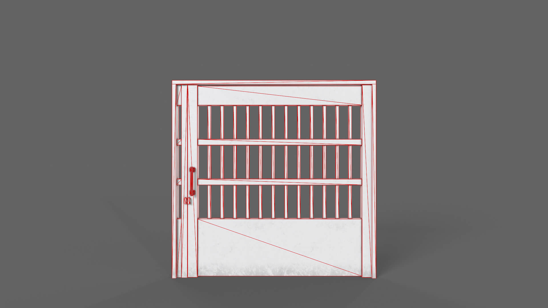 Metal Gate B5 - 3D Model by DaikLord
