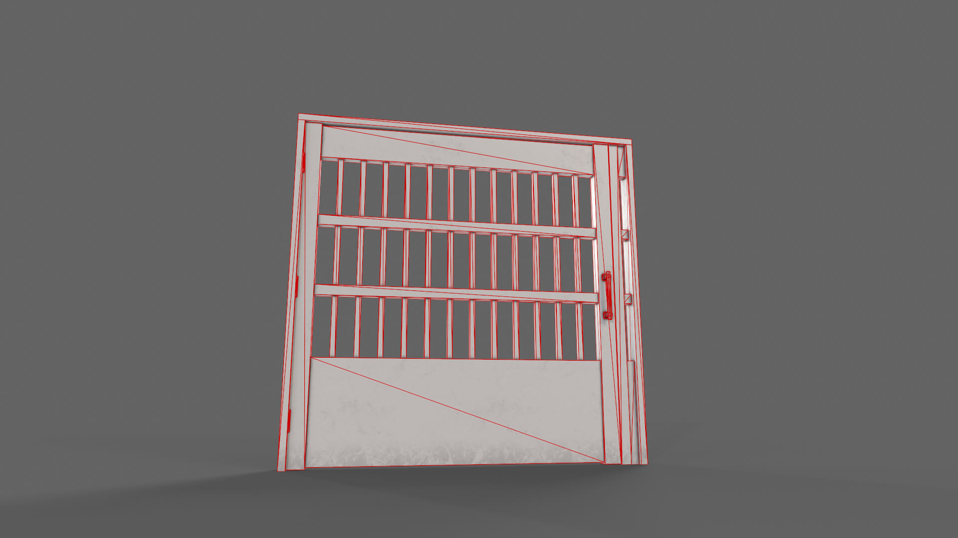 Metal Gate B5 - 3D Model by DaikLord