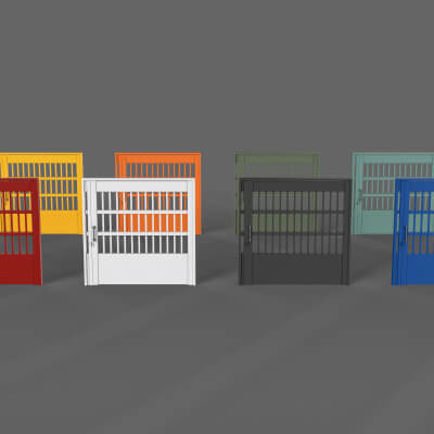 Metal Gate B5 - 3D Model by DaikLord