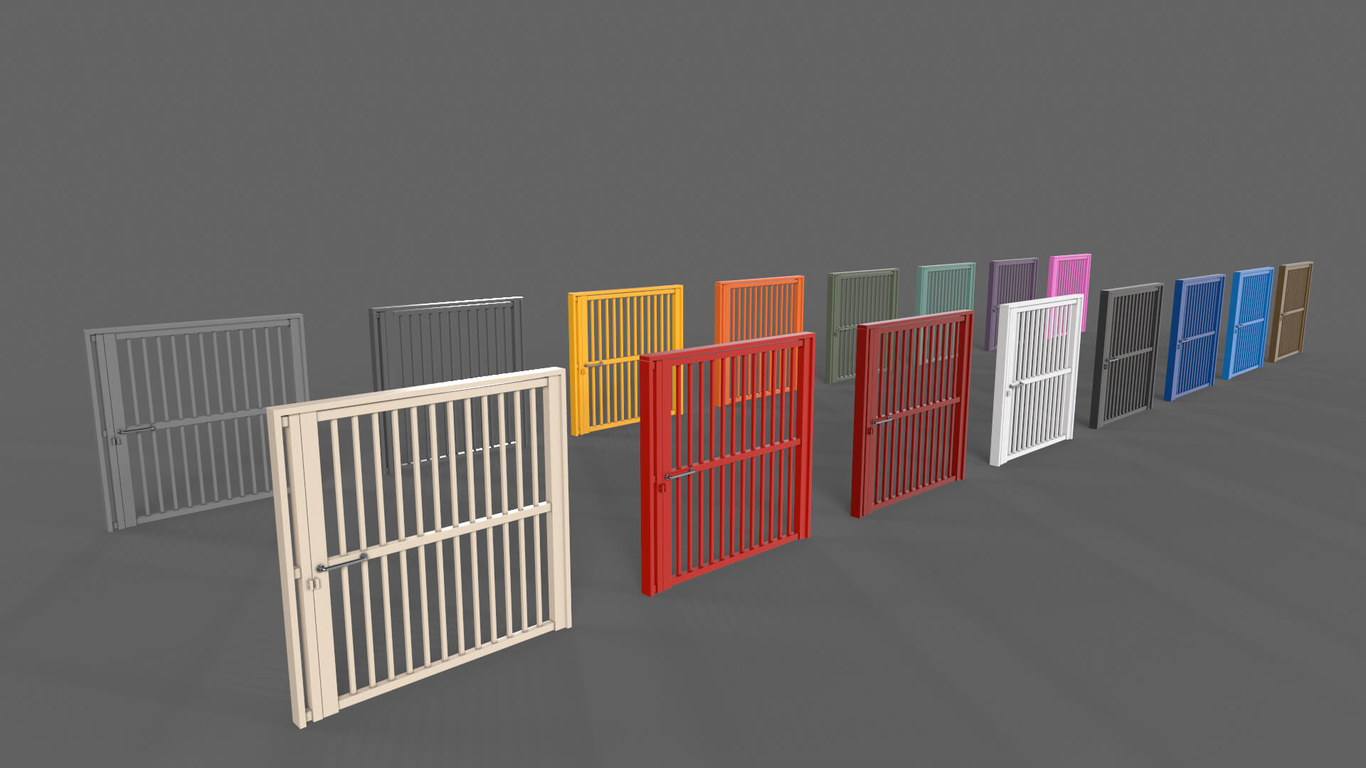 Metal Gate B6 - 3D Model by DaikLord