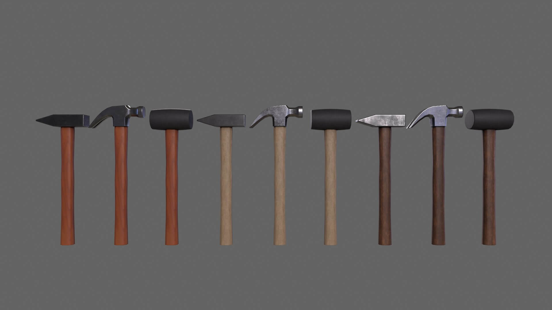Hammers - 3D Model by DaikLord