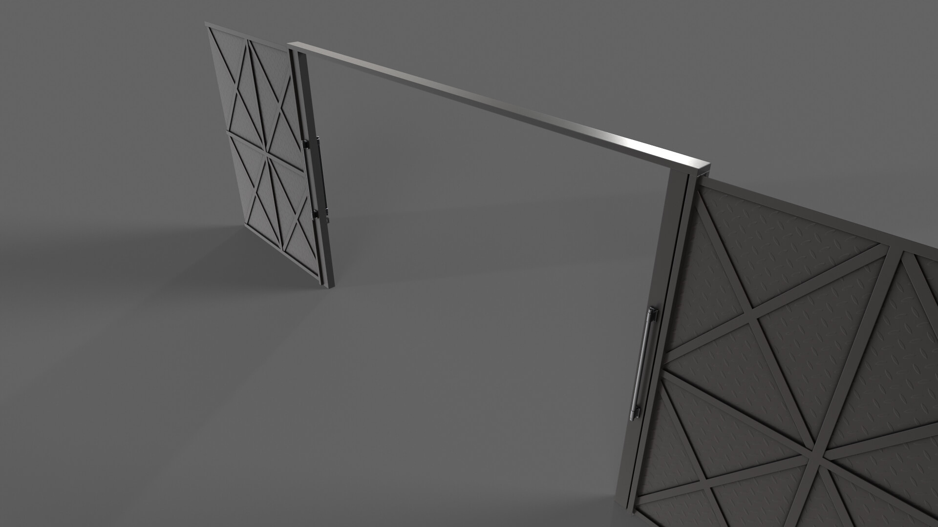 Industrial Gate 1 - 3D Model by DaikLord