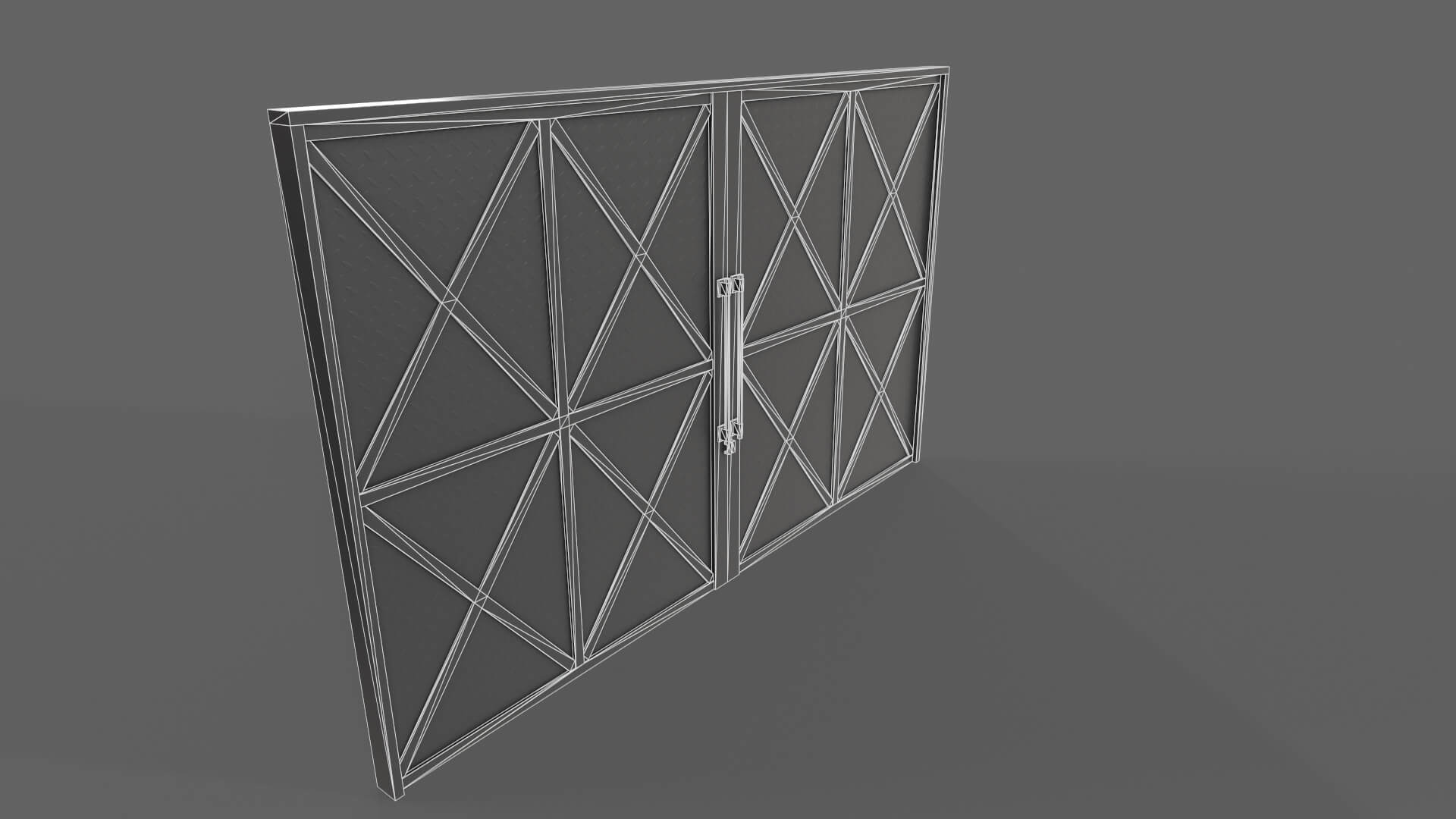 Industrial Gate 1 - 3D Model by DaikLord