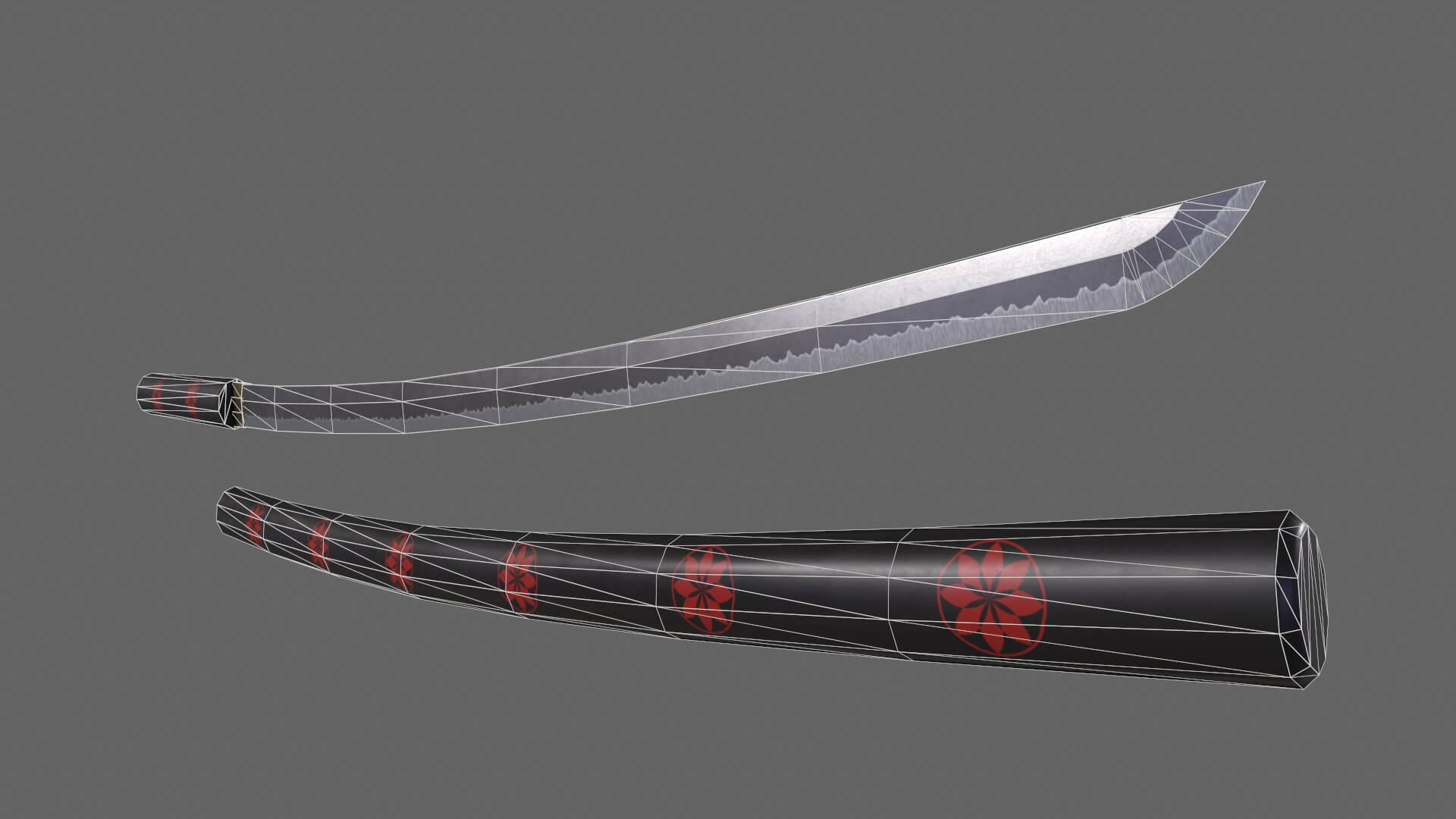 Katana Japanese Sword Collection - V3 3D Model by DaikLord