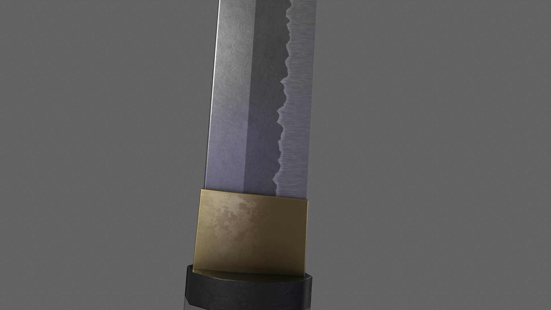 Katana Japanese Sword (Grey) V3 - 3D Model by DaikLord