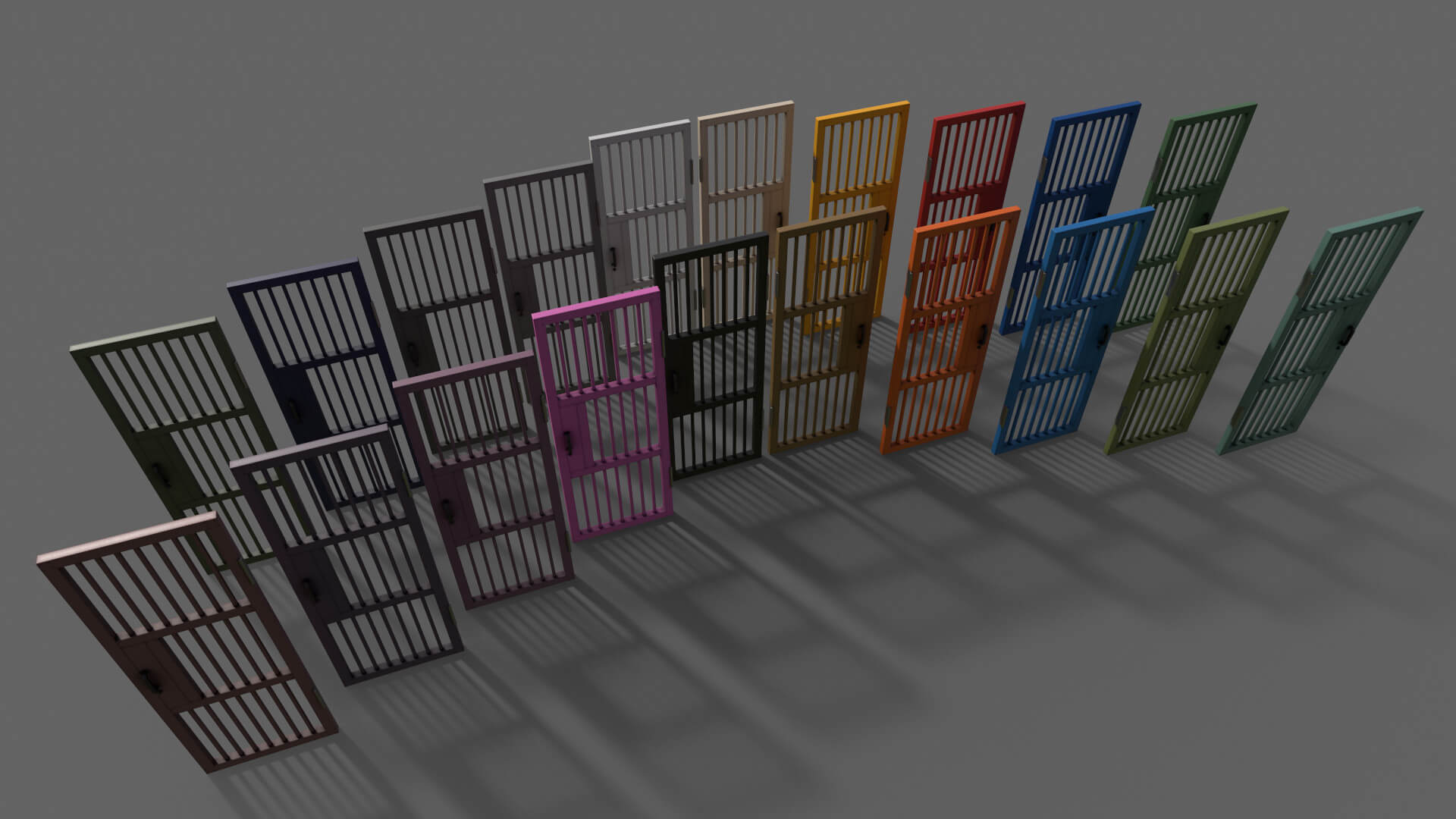 Metal Door A - 3D Model by DaikLord