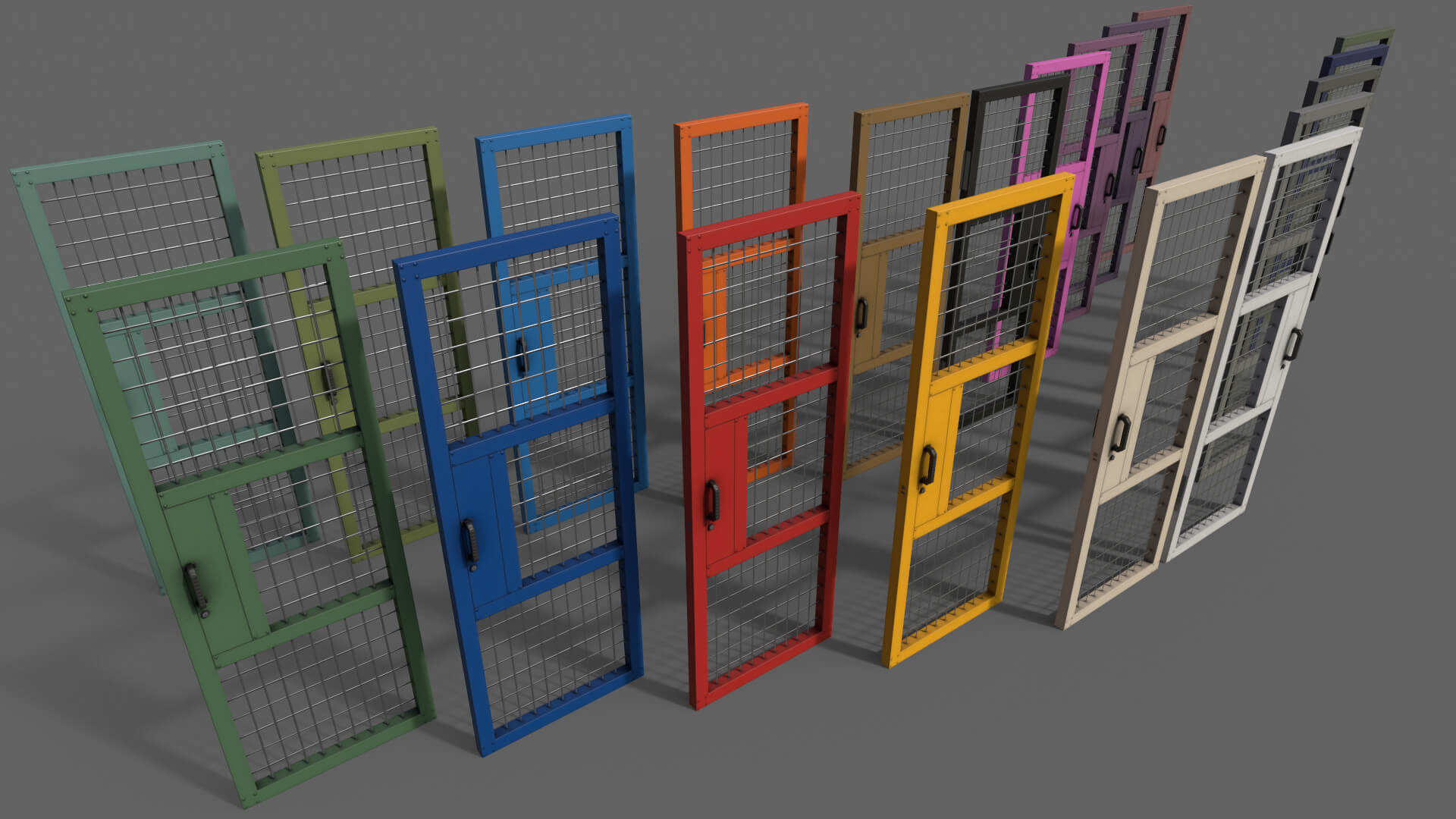 Metal Door A - 3D Model by DaikLord