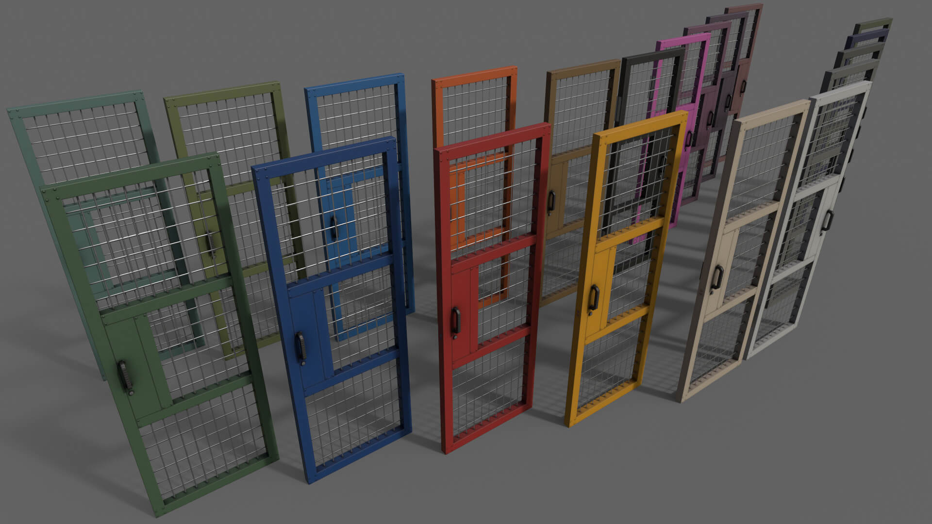 Metal Door A - 3D Model by DaikLord