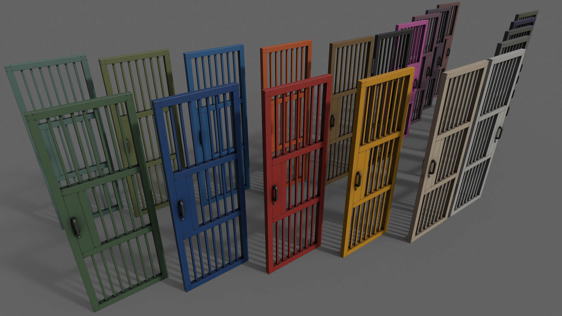 Metal Door A - 3D Model by DaikLord