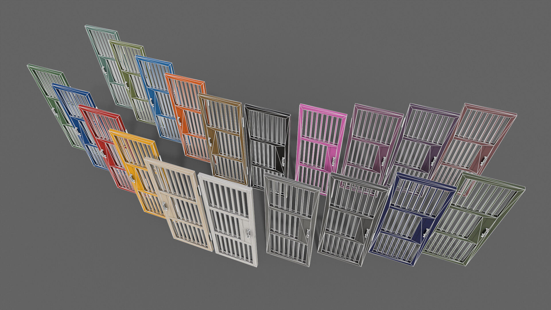 Metal Door A - 3D Model by DaikLord