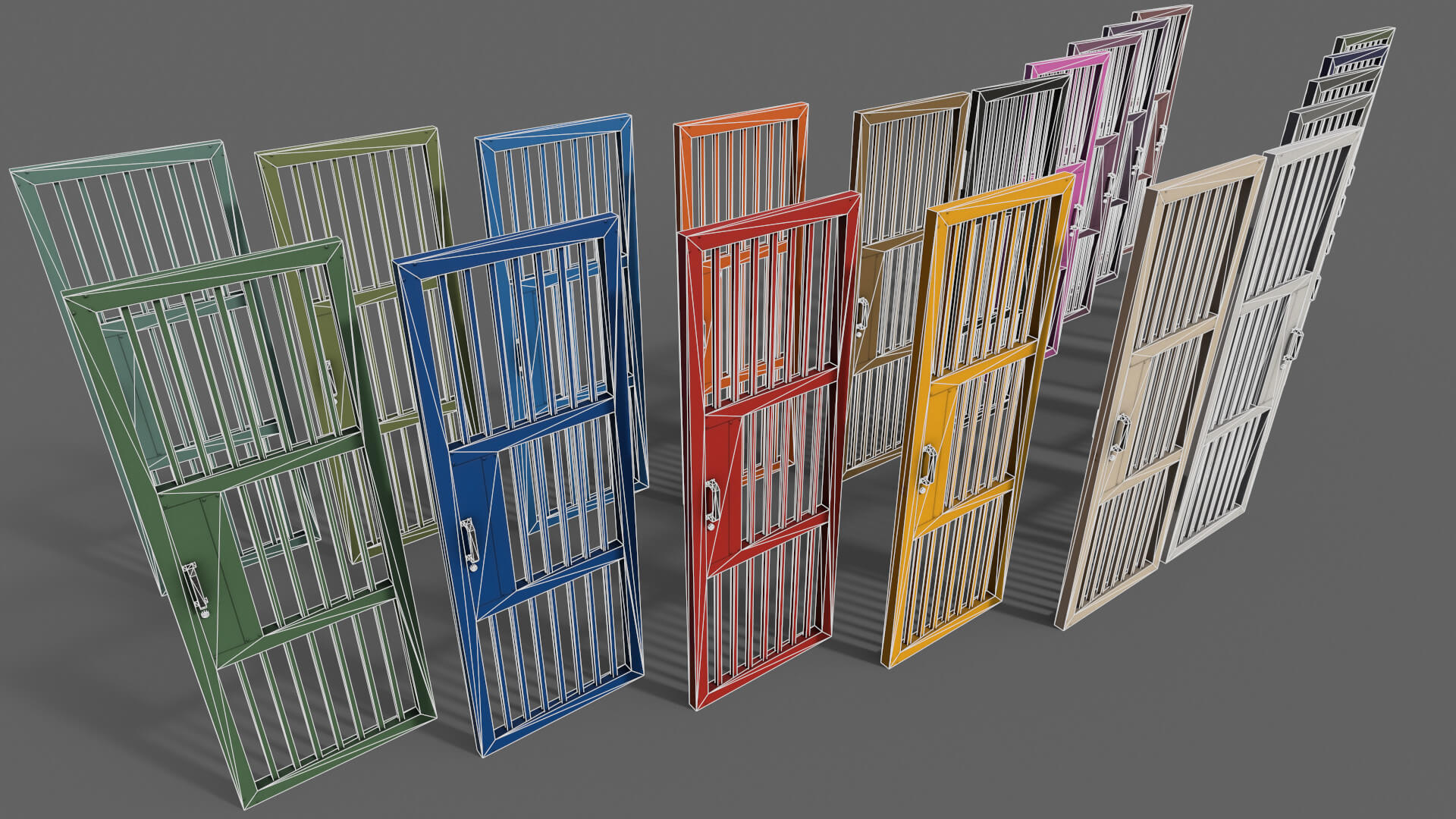 Metal Door A - 3D Model by DaikLord