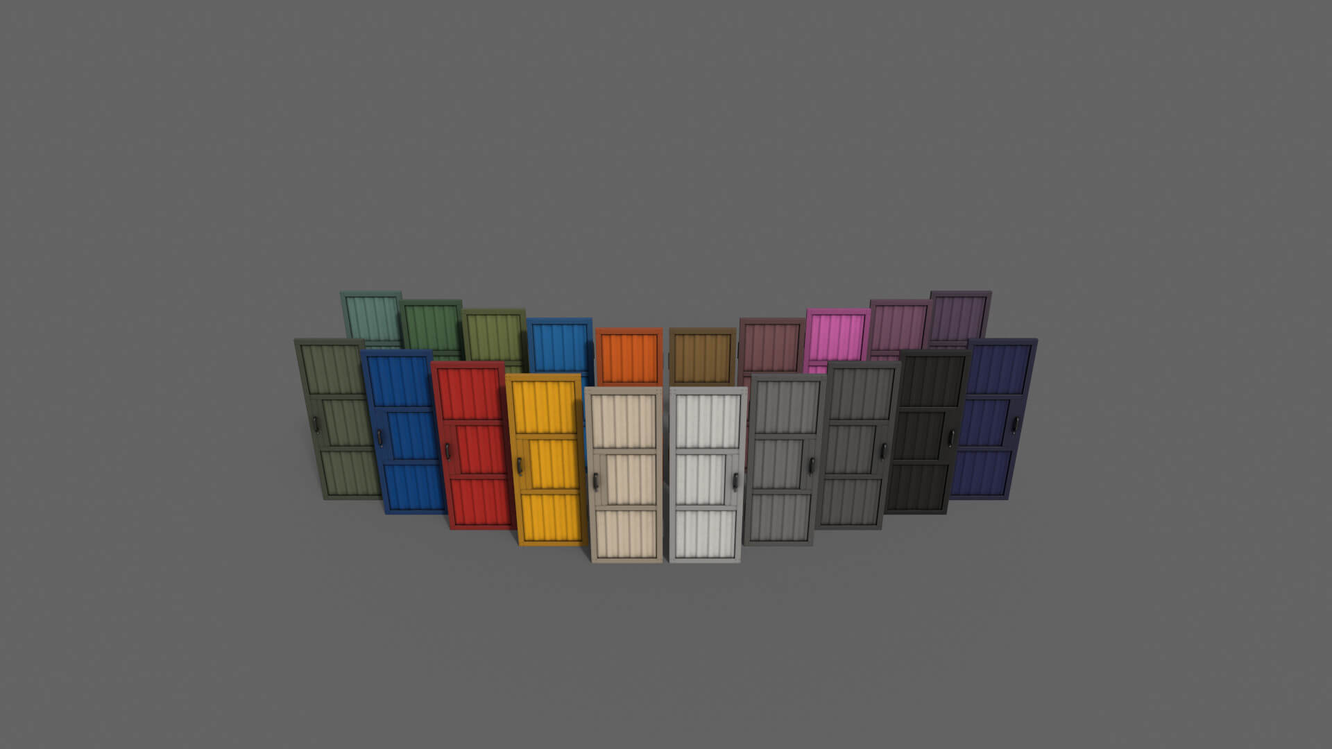 Metal Door A2 - 3D Model by DaikLord