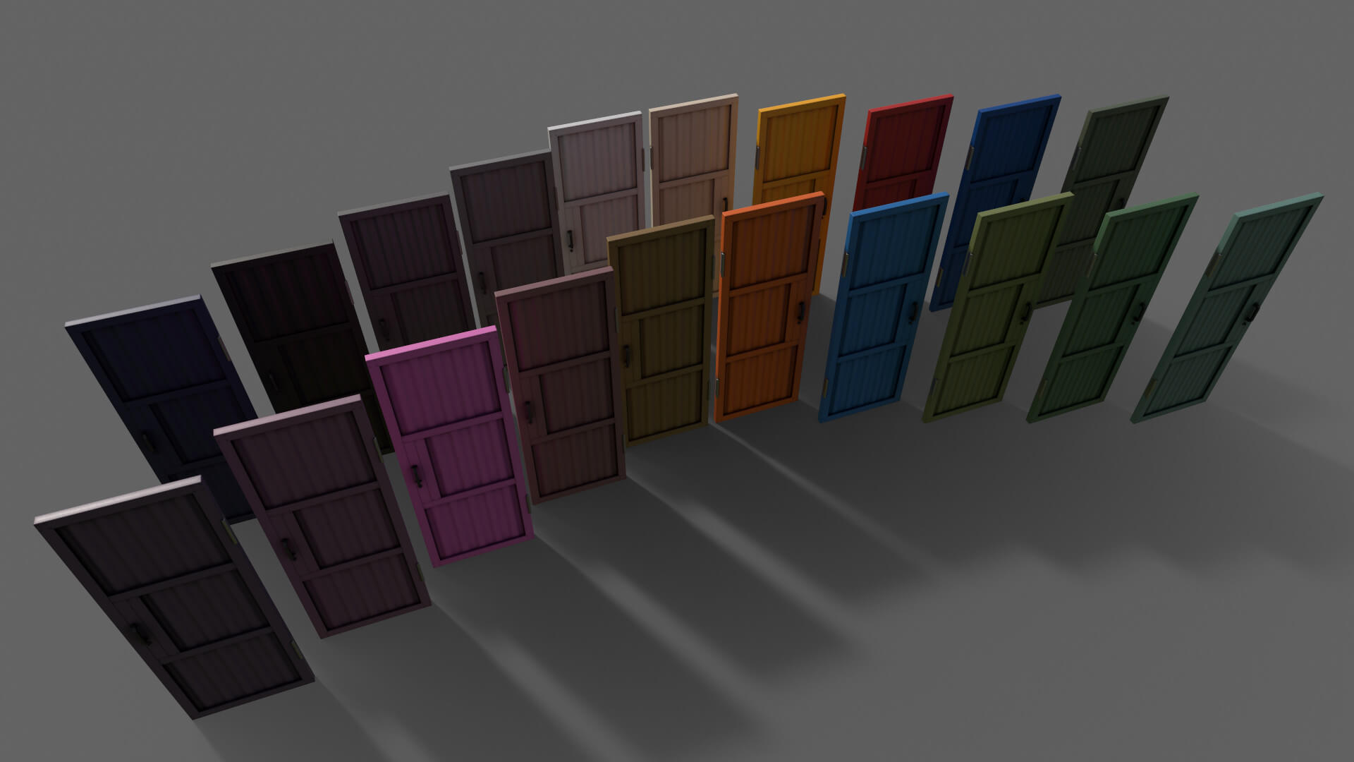 Metal Door A2 - 3D Model by DaikLord