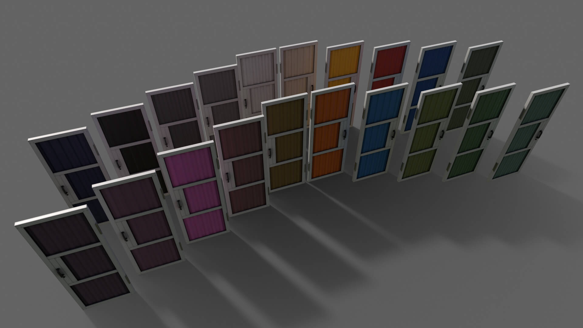 Metal Door A2 - 3D Model by DaikLord