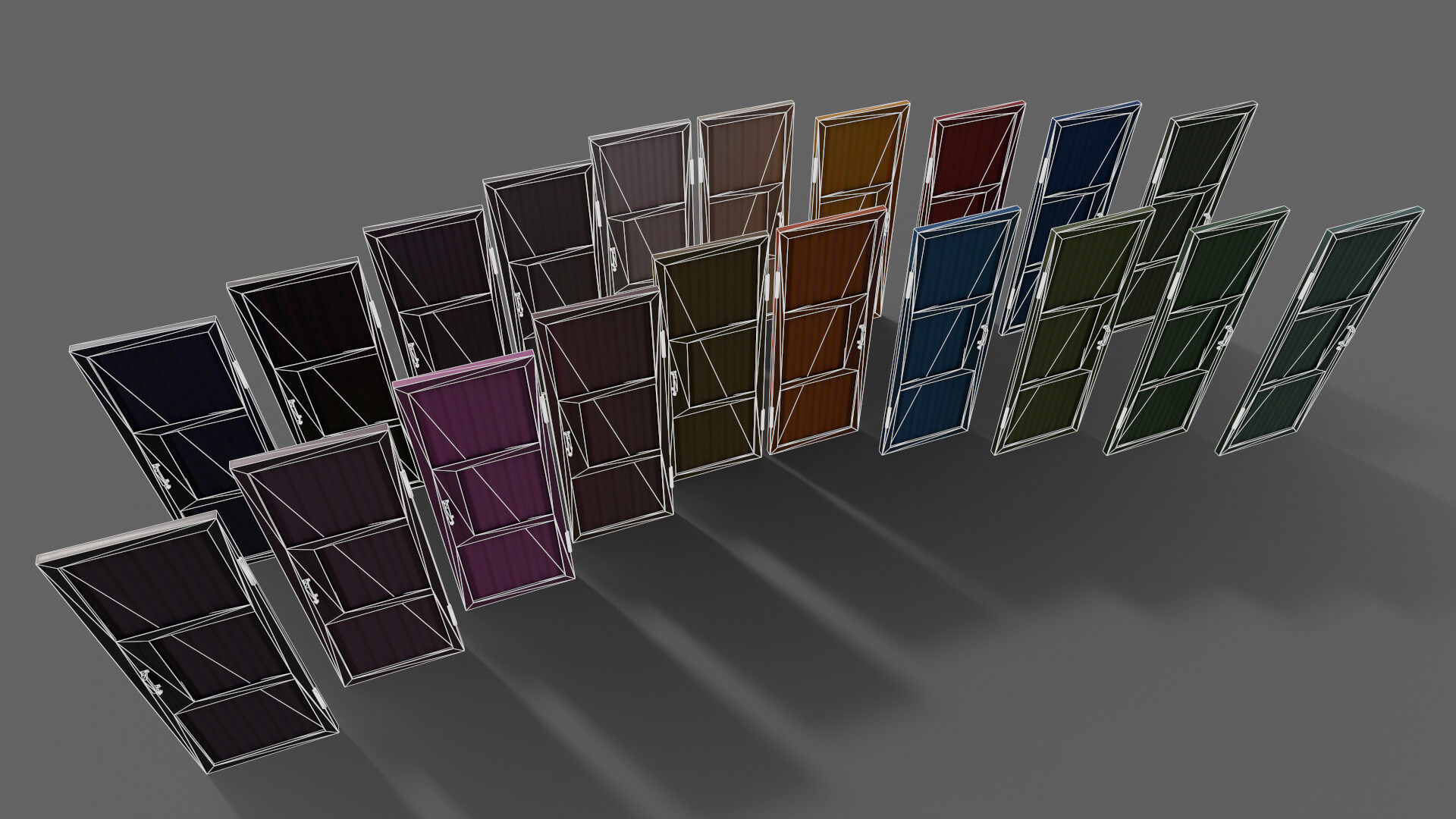 Metal Door A2 - 3D Model by DaikLord